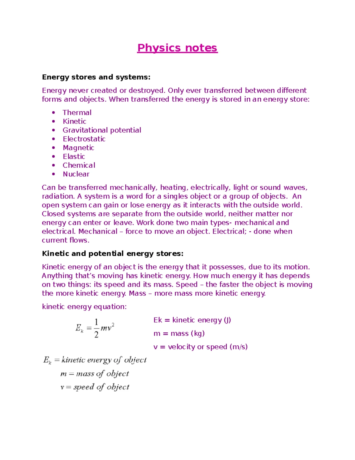 AQA GCSE Triple Science: Physics Unit 5 Electricity Notes - Studocu