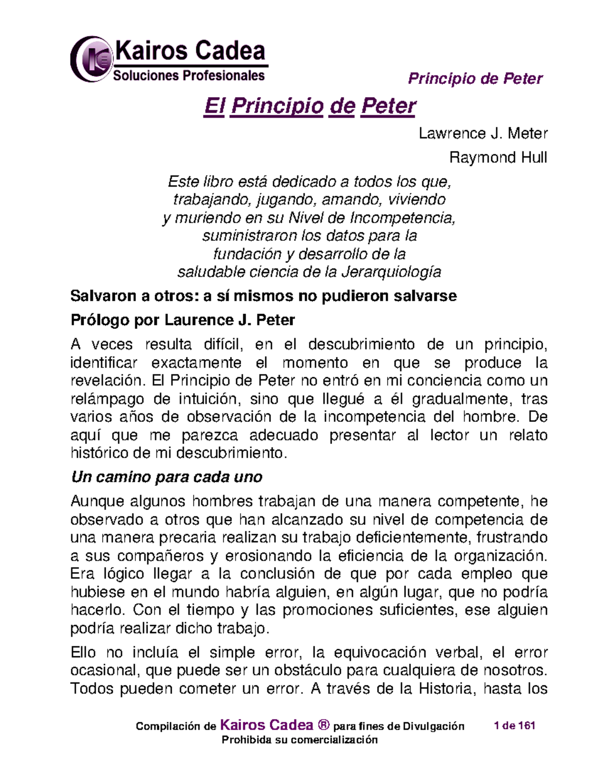 El Principio de Peter: Análisis y Reflexiones sobre la Incompetencia ...