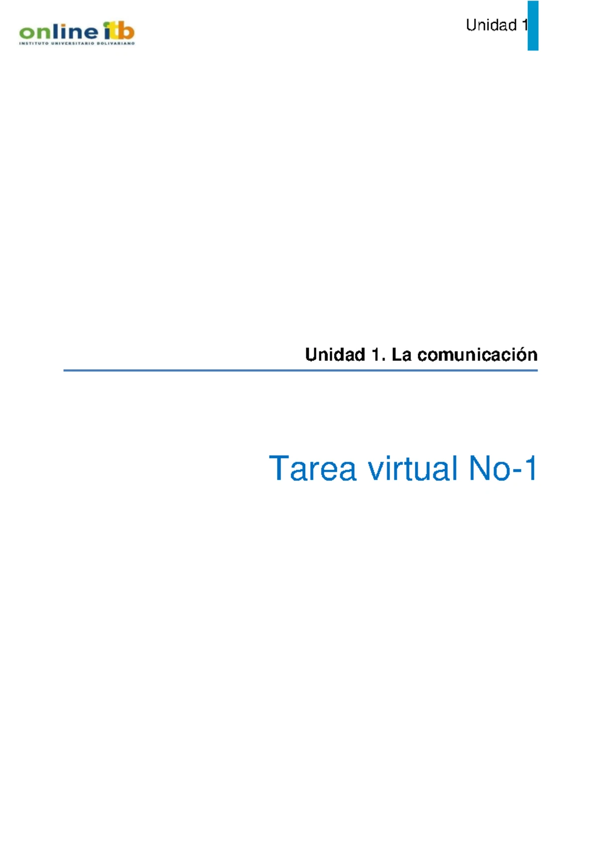525584935 Tarea Virtual 4 1 - Unidad 3 COMUNICACION ORAL Y ESCRITA ...