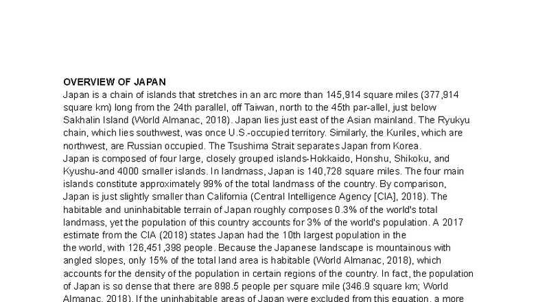 Japanese Americans: Cultural Overview and Historical Context - Studocu