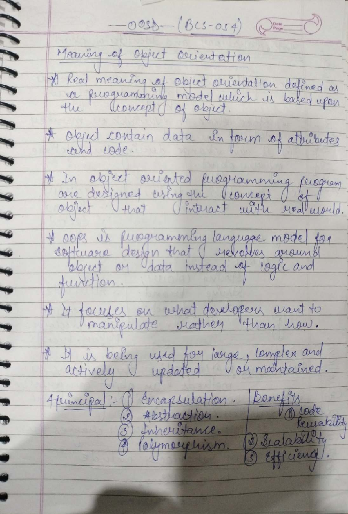 Unit 1 OSD: Understanding Object-Oriented Programming Concepts - Studocu