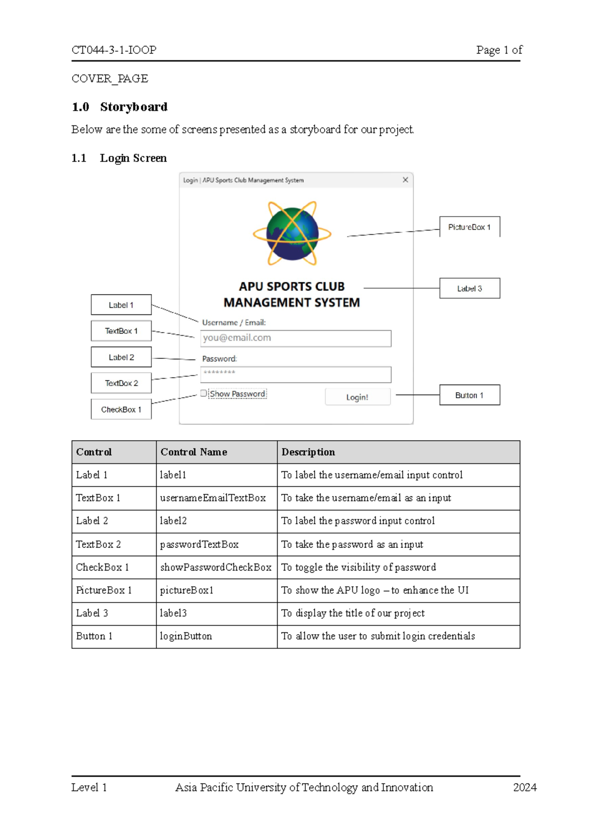 APU SPORTS MANAGEMENT SYSTEM PROJECT REPORT - Studocu