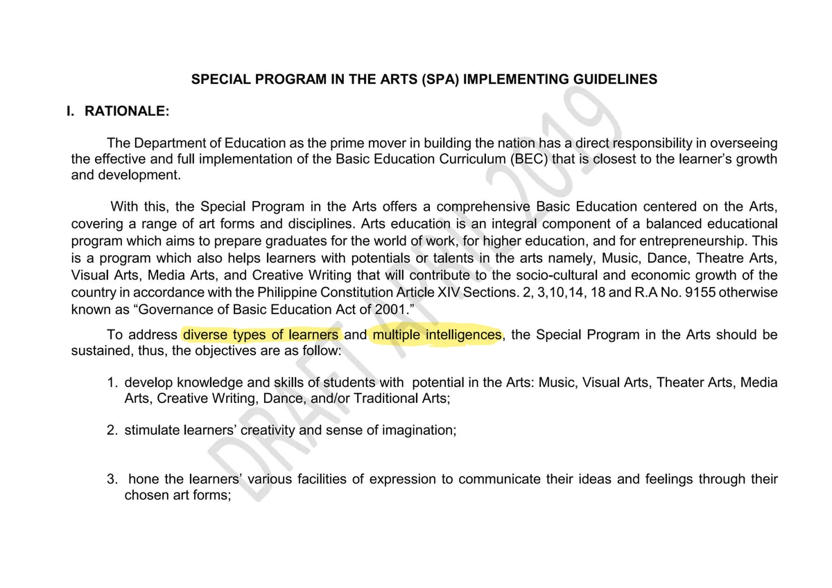 K TO 12 SPA GRADES 7-10 VISUAL ARTS CURRICULUM GUIDE - Studocu