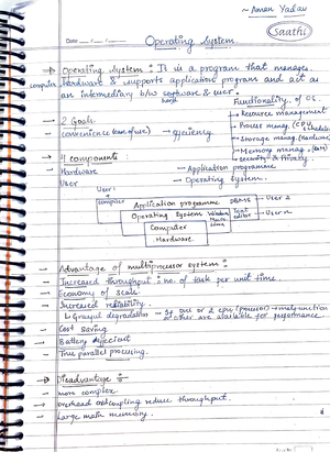 Operating System Notes Neso Academy - Studocu