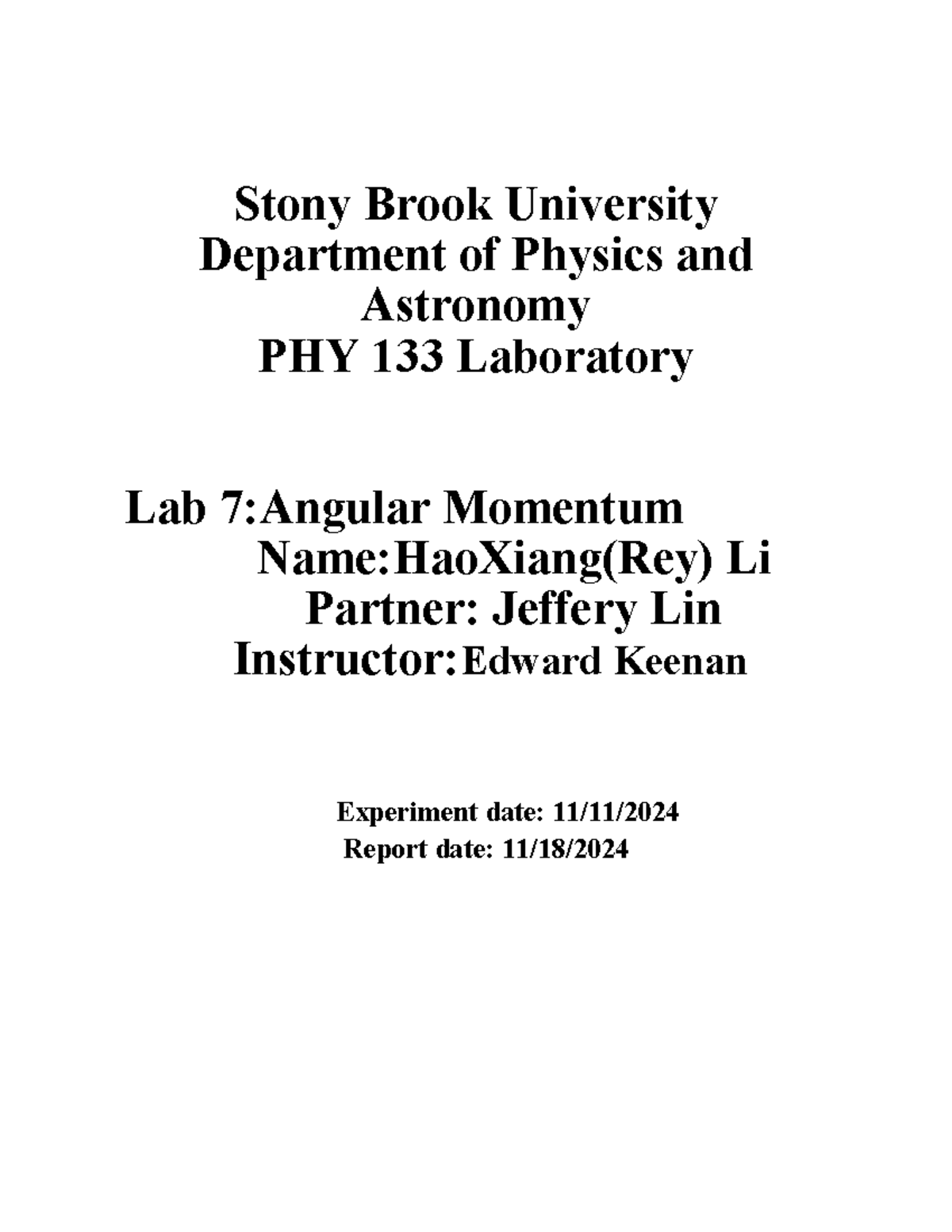 Lab 8 - lab8 - Stony Brook University Department of Physics and ...