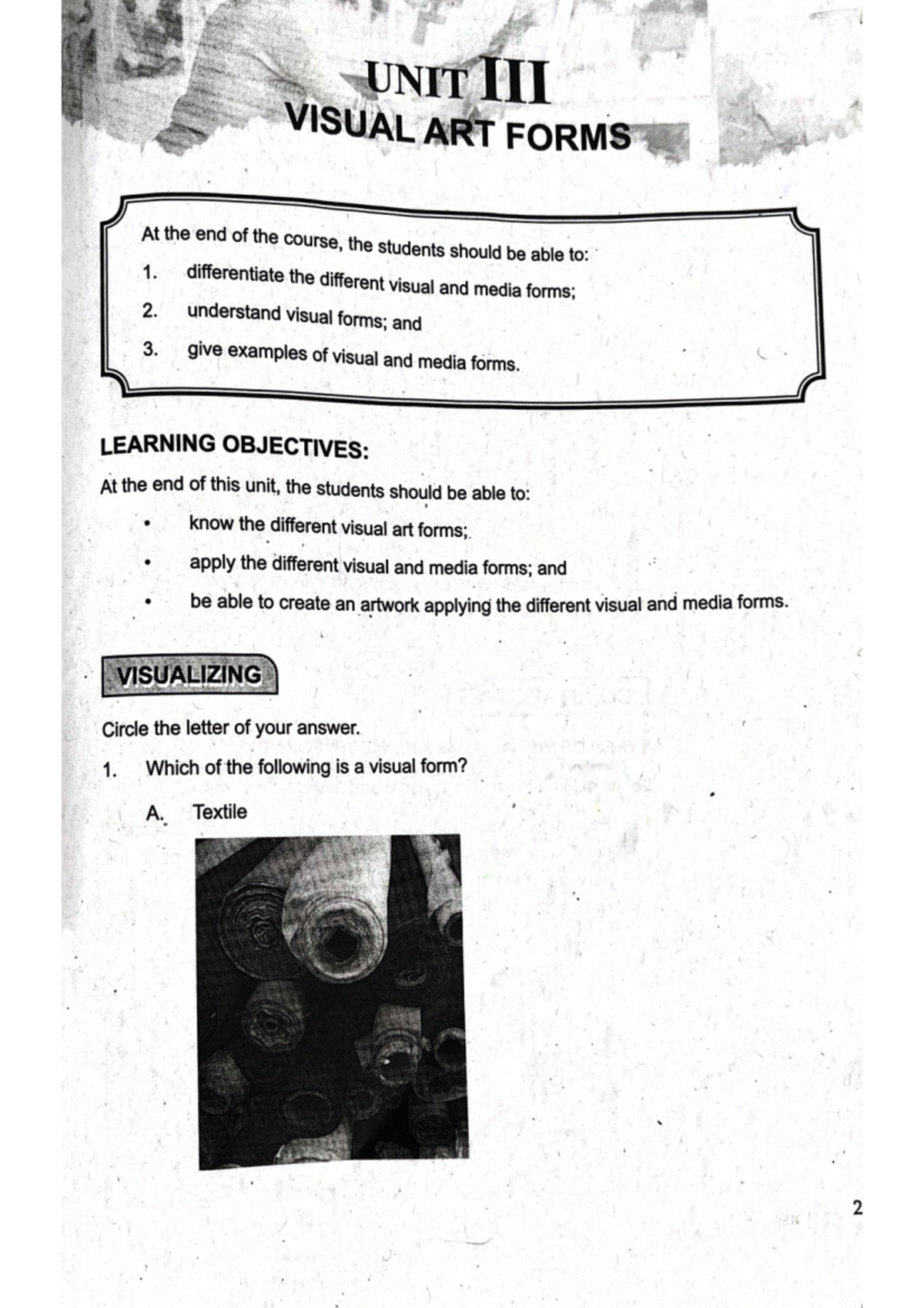 Unit 3: Understanding Visual Art Forms and Their Impact - Studocu