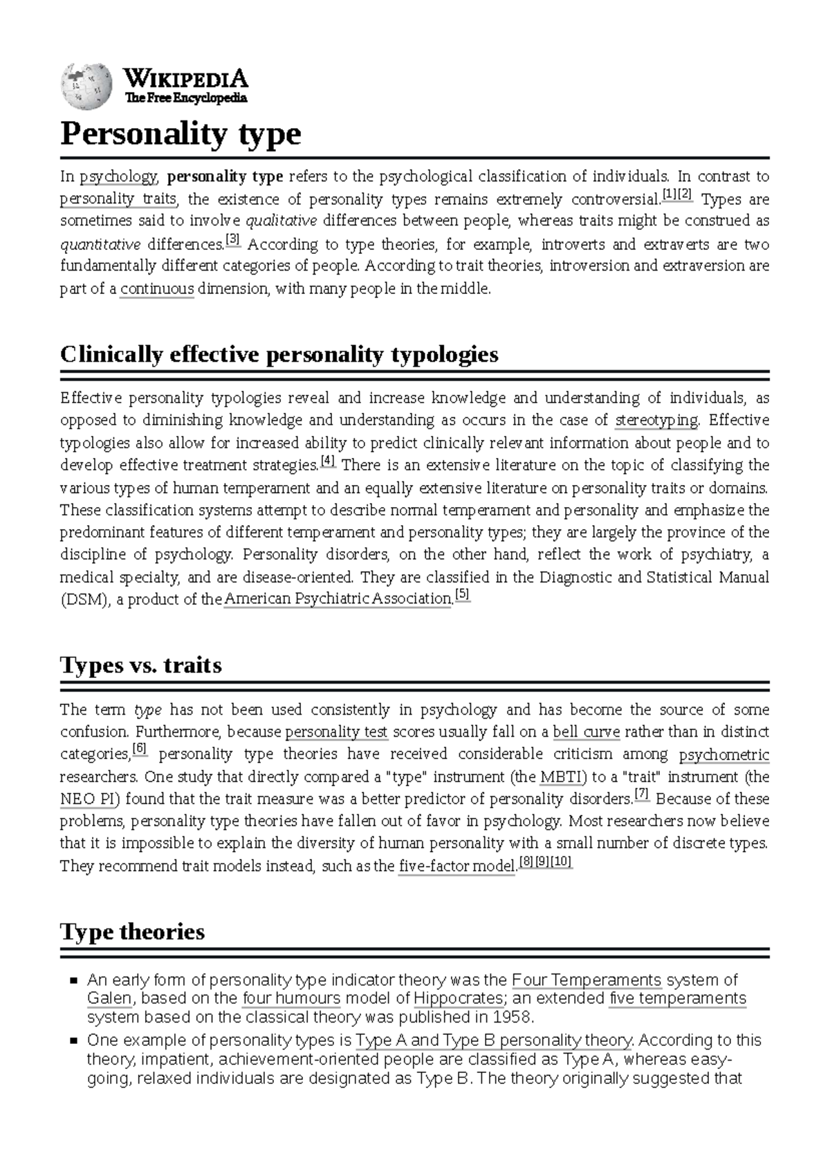 Psychological Types: An Overview of Jung's Personality Theory (PSY 101 ...