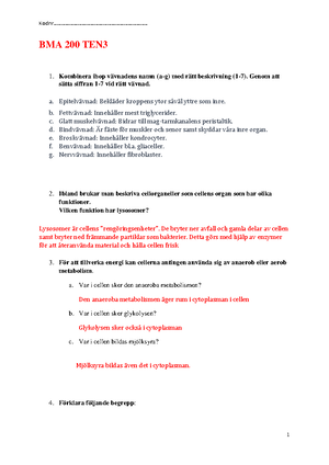 [Solved] 1 Beskriv de olika tryck i glomerulus och Bowmans kapsel som ...