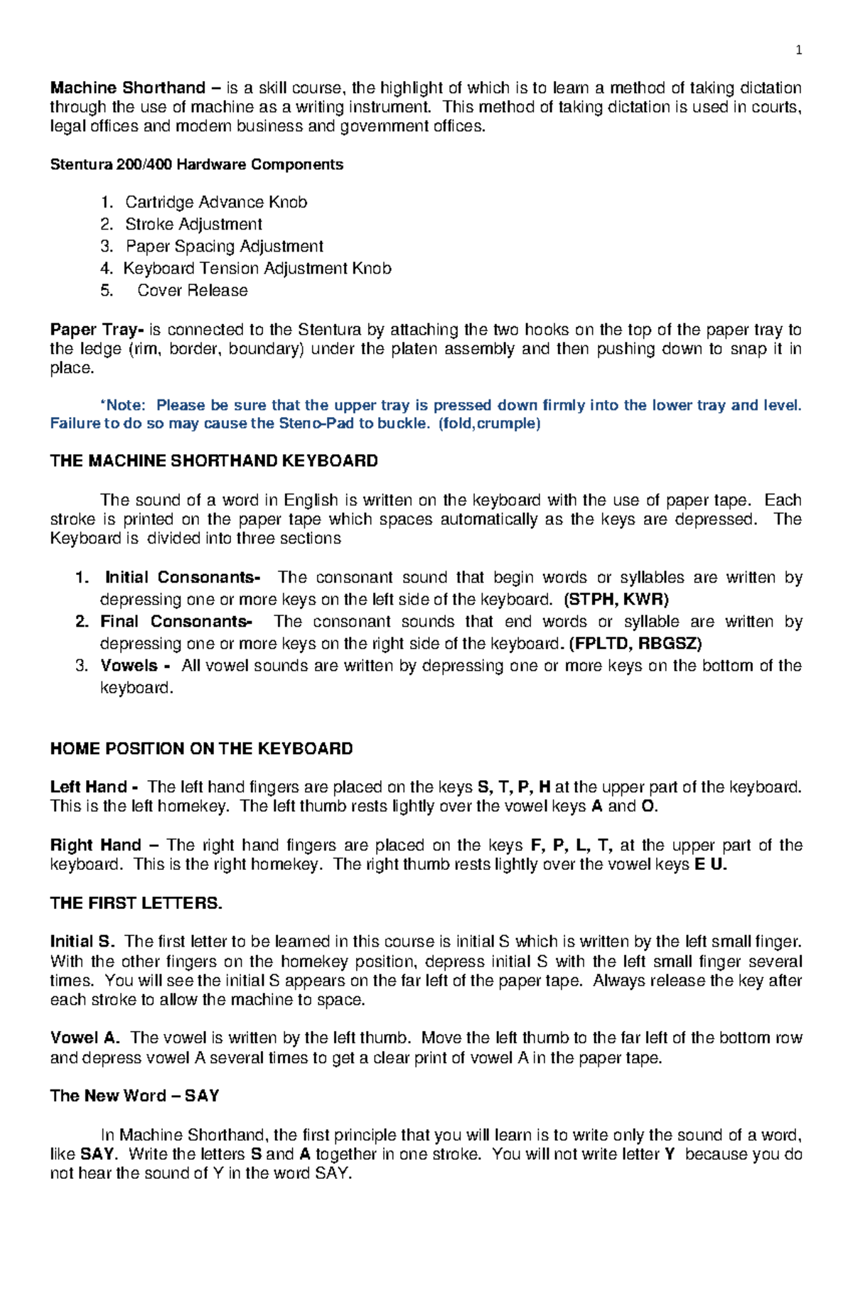 Machine Shorthand Techniques: Key Strategies and Practice Guide - Studocu