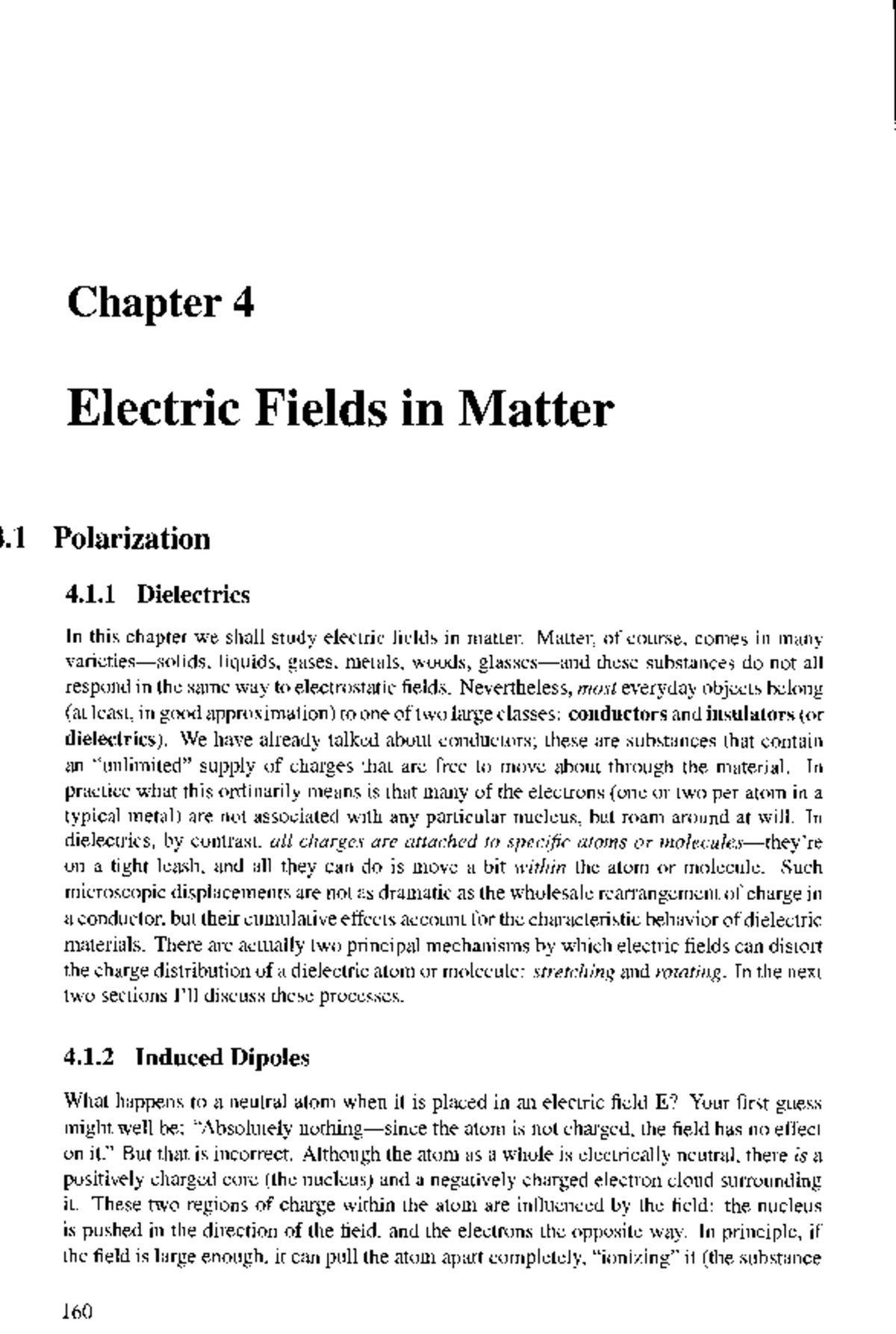 Intro to Electro dynamics 4- Electric fields in Matter - Physics-II ...