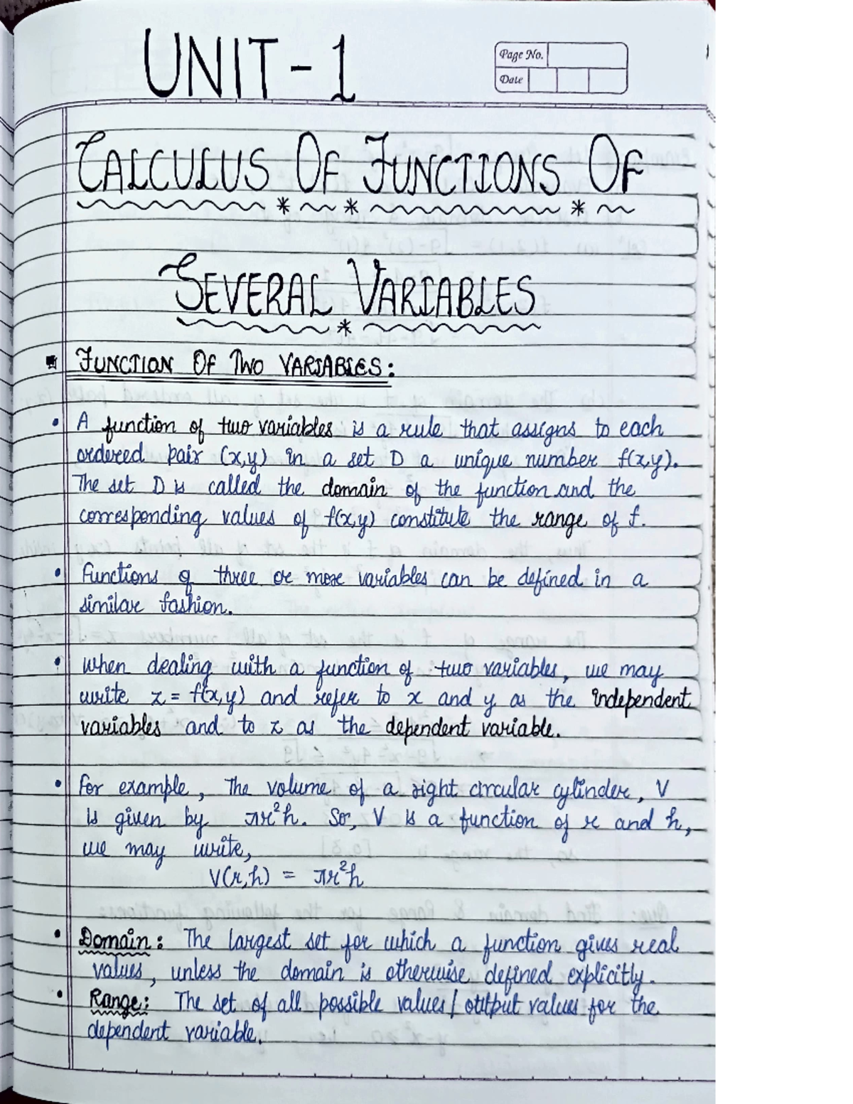 UNIT-1 - It very helpful notes for your good maeks - UNIT 1 Page No ...