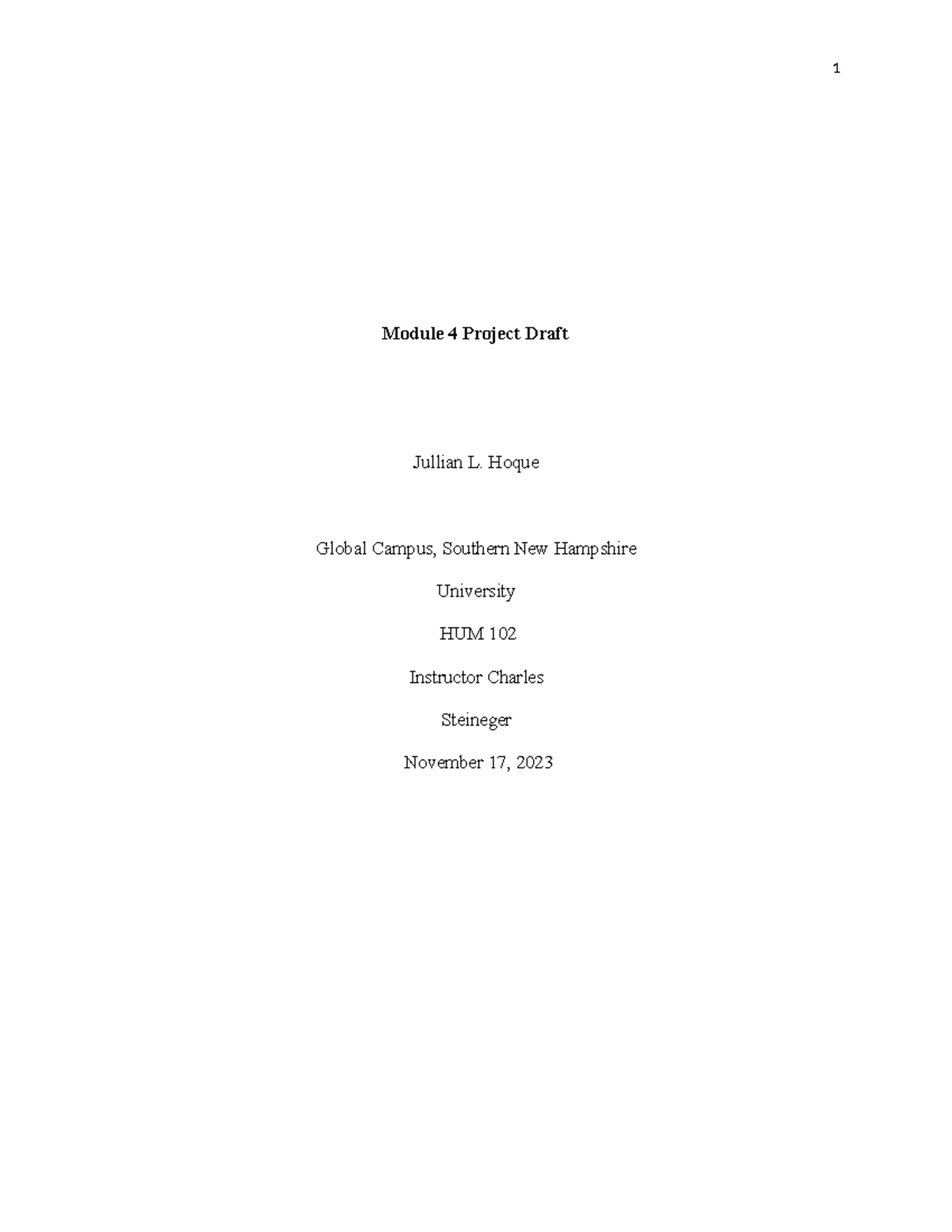 HUM 102 - Module 4 Project Draft: Exploring Mental Health Through Media ...