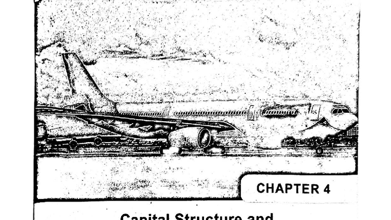 CHAPTER 4: Capital Structure and Cost of Capital Analysis for Cebu Air ...