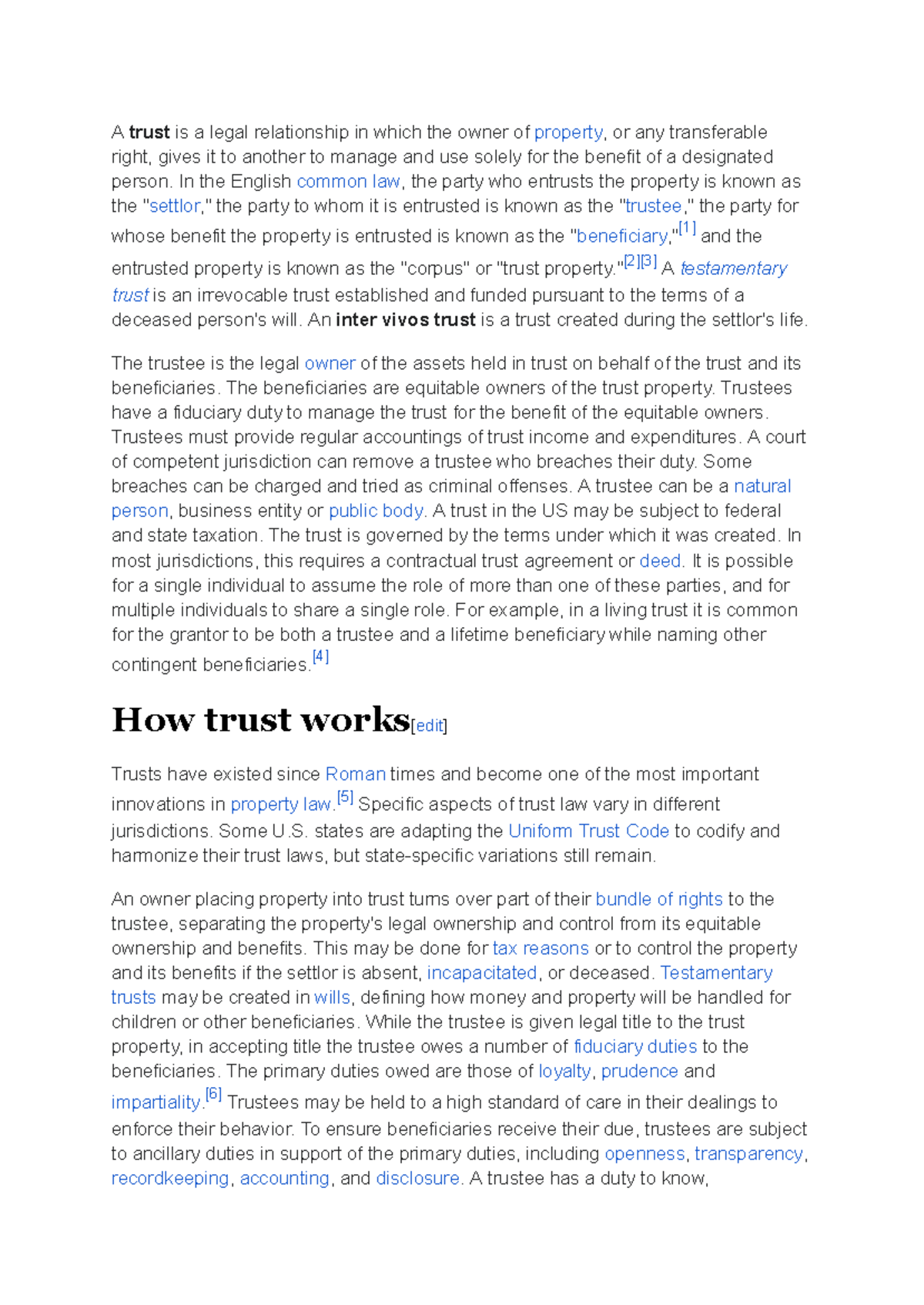 Trust Practice: Understanding Legal Relationships and Responsibilities ...