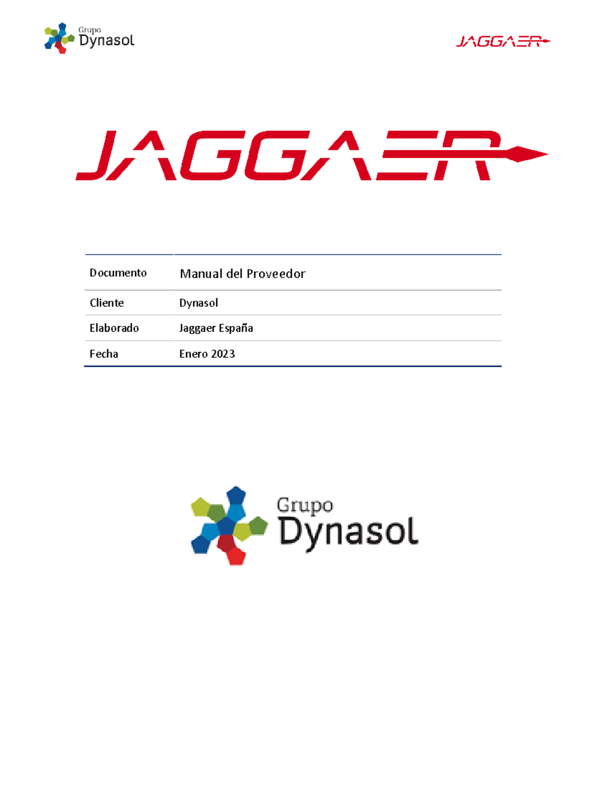 Manual del Proveedor Dynasol: Guía de Acceso y Evaluación 2023 - Studocu