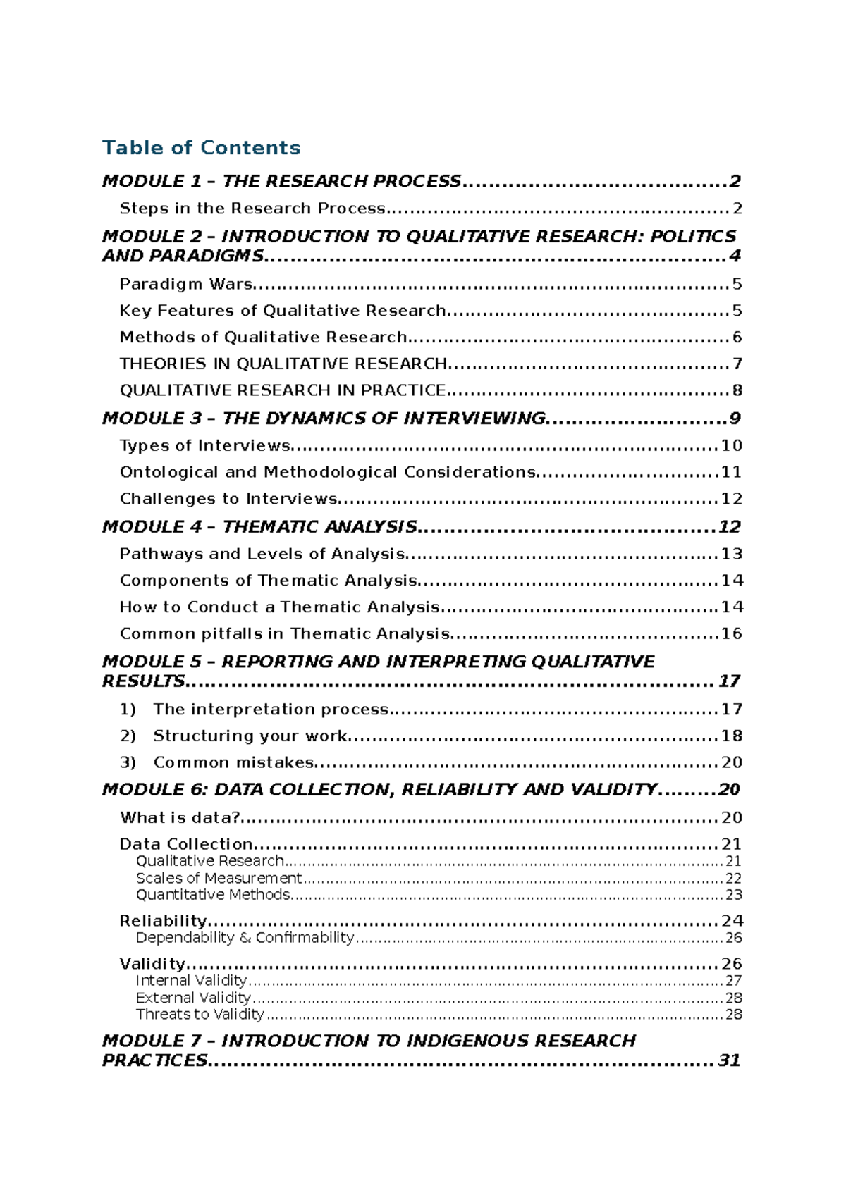 Research Methods Seminar Lecture Notes - AUT Analysis and Chapters ...