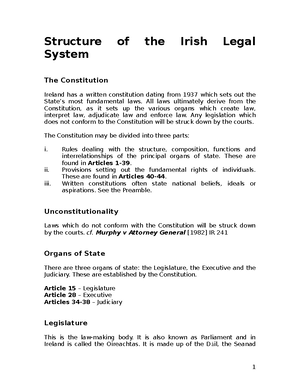 Separation of powers - Notes - Critically discuss the doctrine of the ...