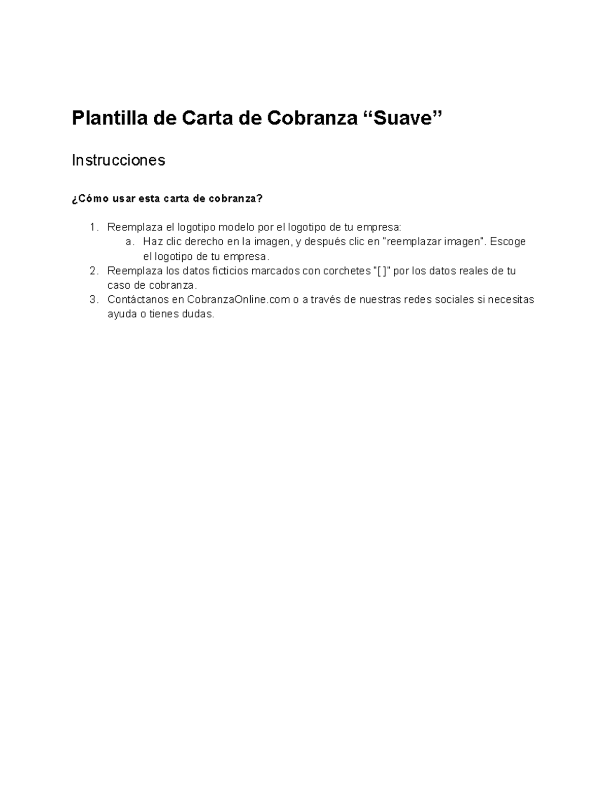 Plantilla-de-Carta-de-Cobranza- Suave - 1 - Plantilla de Carta de ...