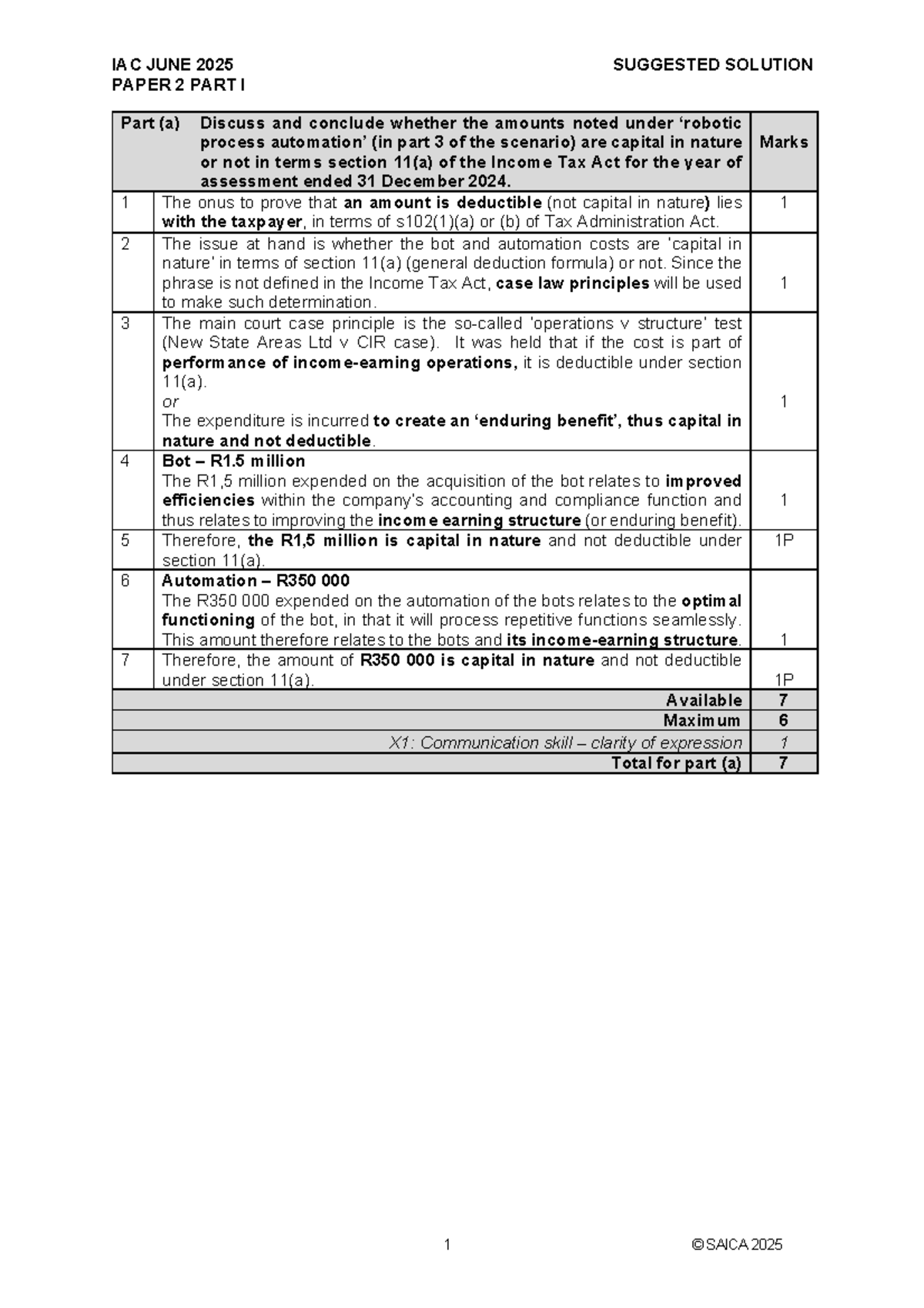 IAC JUNE 2025 PAPER 2 SOLUTION: SSC DETAILED ANALYSIS AND CONCLUSIONS ...
