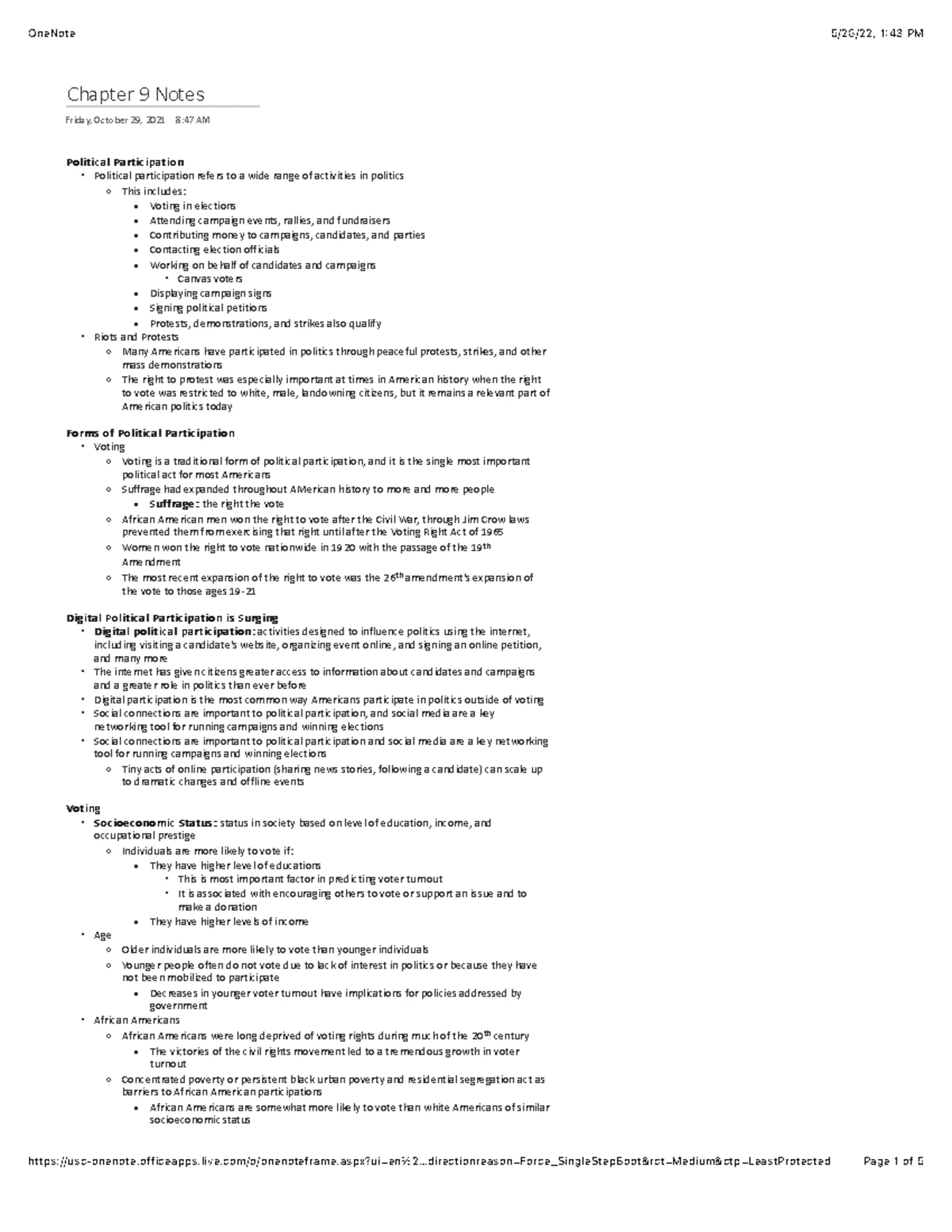 We The People-Chapter 10 Notes - Chapter 10 Notes Saturday, November 6 ...