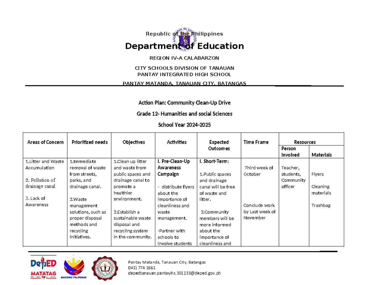 Action Plan for Community Engagement subject final - Department of ...