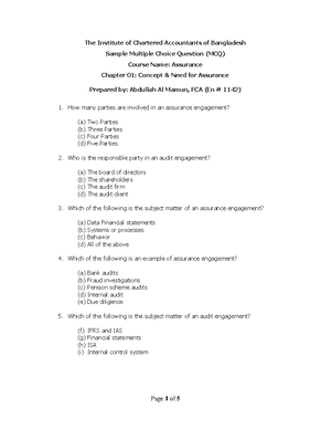 3.4 Auditor is a watchdog, not a bloodhound - Critically examine the ...