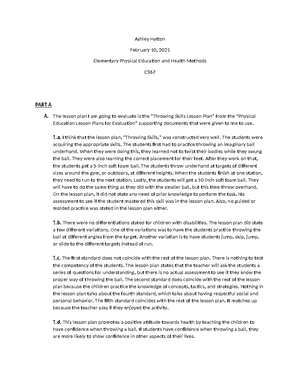 C105 task - Part of the task. - Elementary Visual and Performing Arts ...