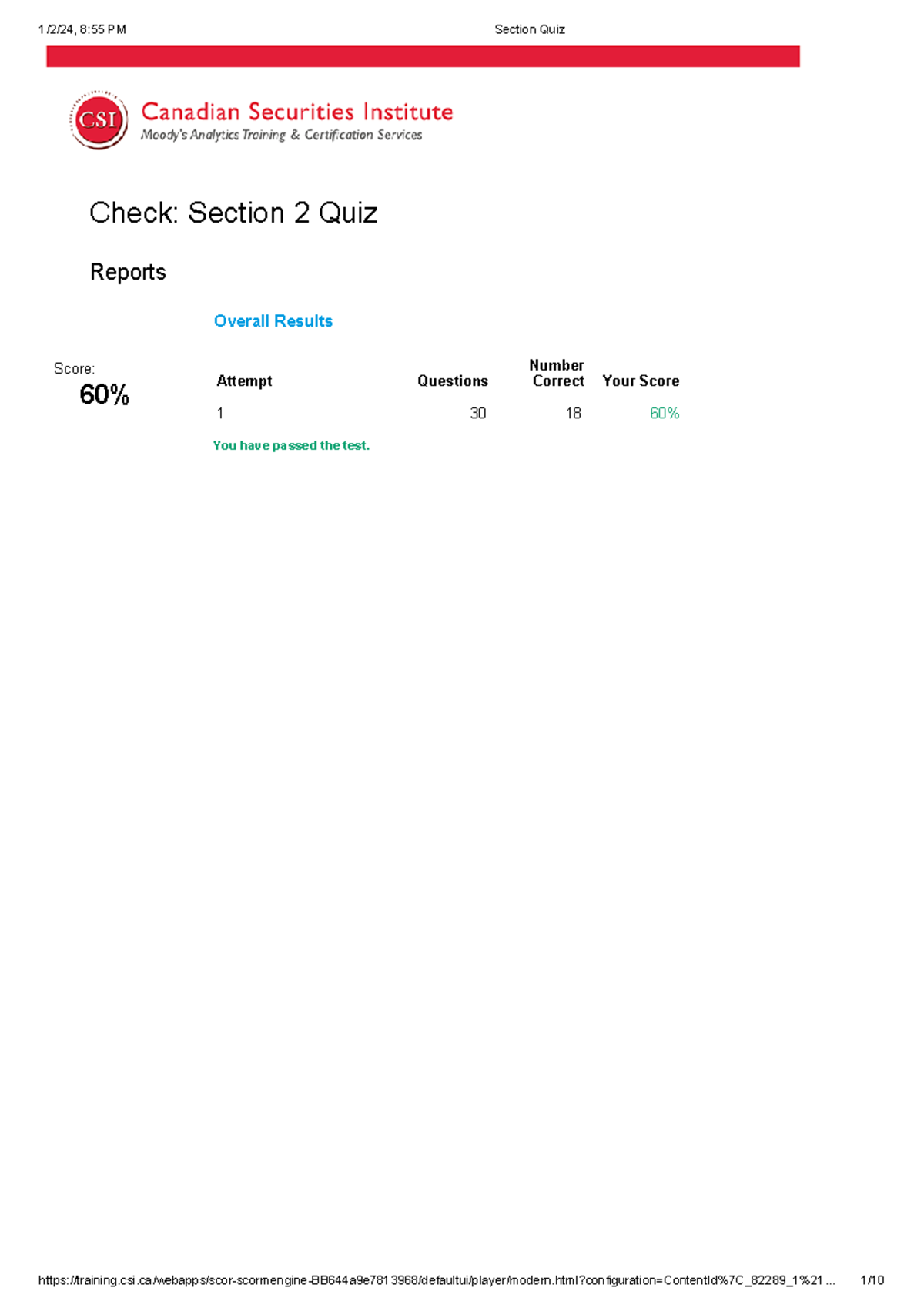 Section 2 Quiz - Coursework Overview and Results Analysis - Studocu