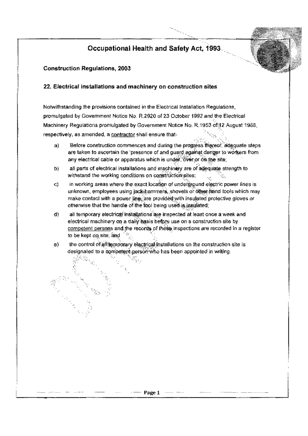 SANS 10198-2: Installation Rules and Procedures for Power Cables - Studocu