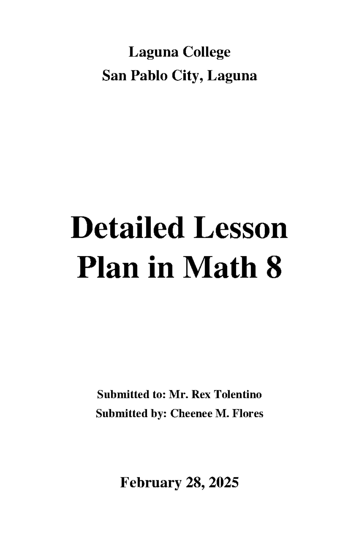 Math 8 Lesson Plan: Understanding Linear Inequalities - Studocu
