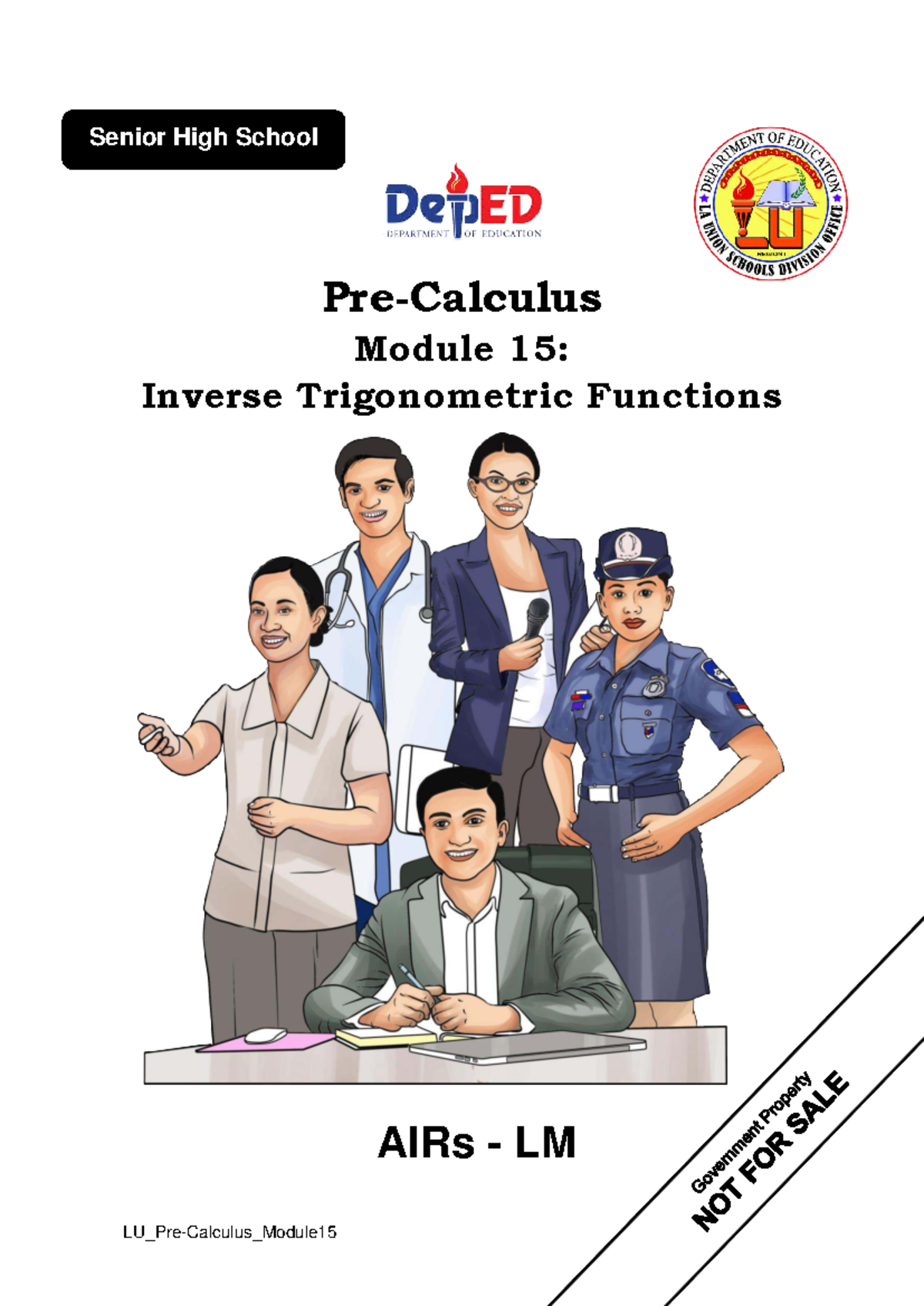 Precalculus Module 15: Inverse Trigonometric Functions (630009948 ...