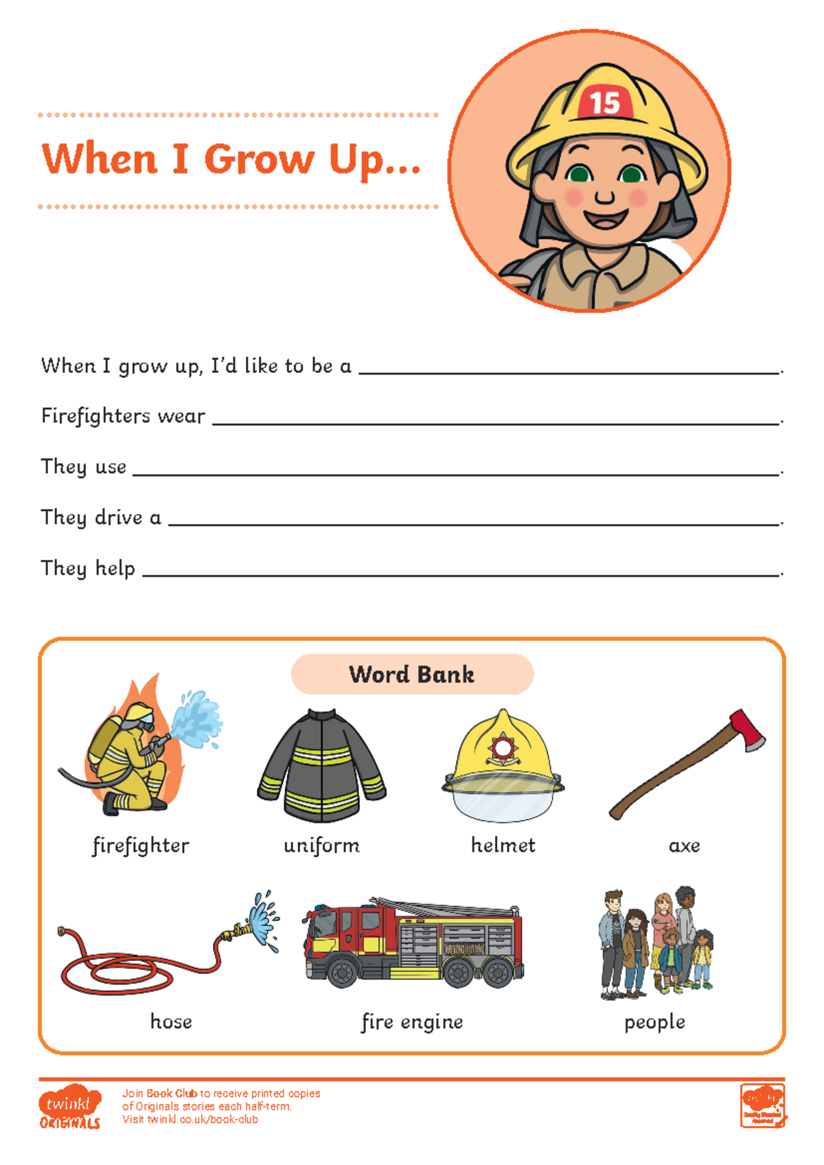 When-i-grow-up-simple-job-description-writing-activity ver 2 - When I ...