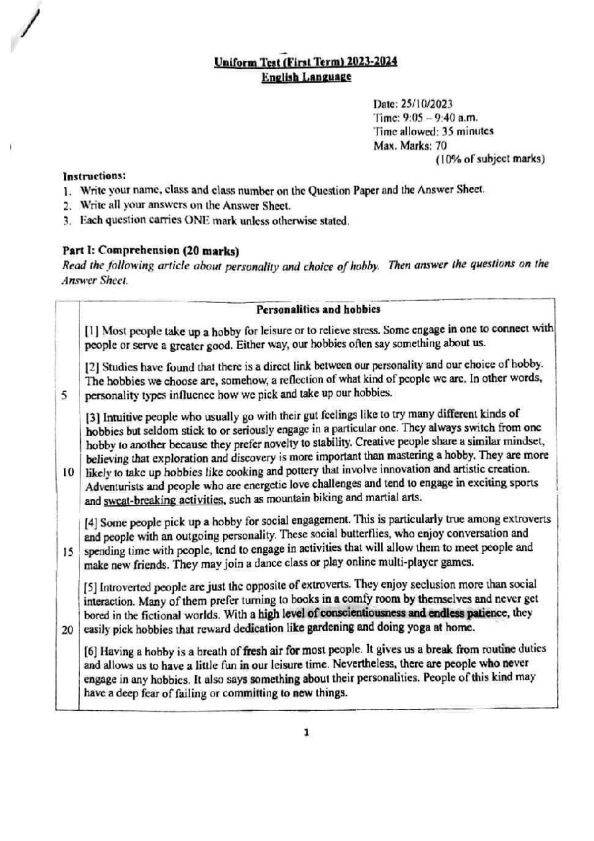 S1 Reading Notes and Summary - Studocu