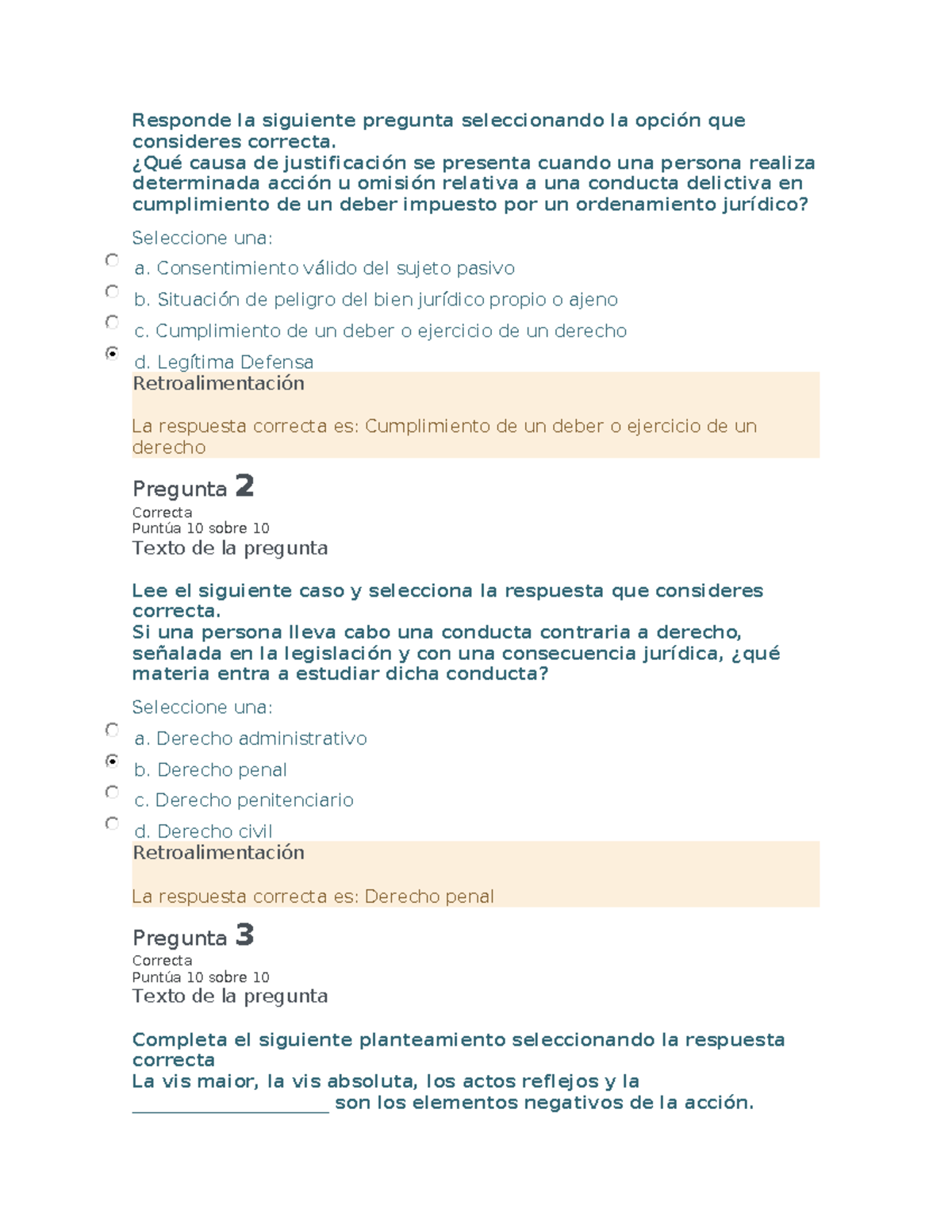 Derecho Penal II - Respuestas a Preguntas de Examen - Studocu