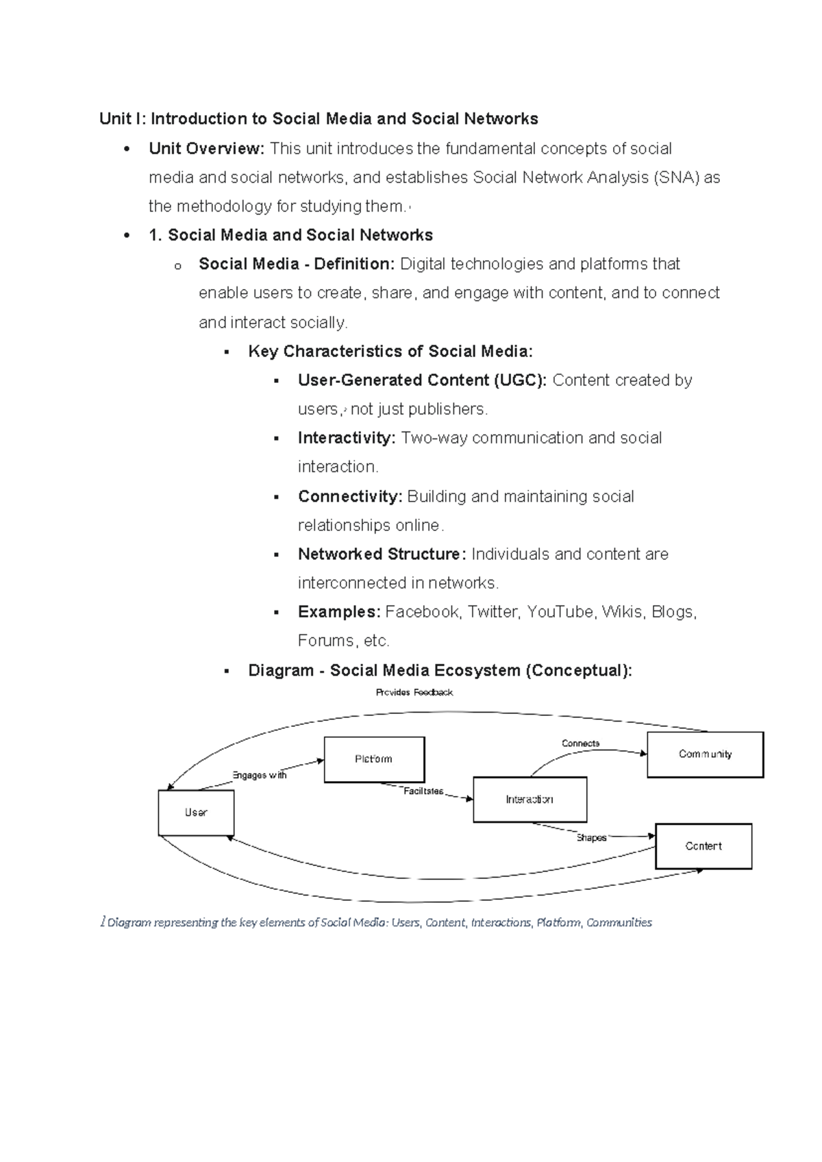 Sna type II - xcvgbnm,. - Unit I: Introduction to Social Media and ...