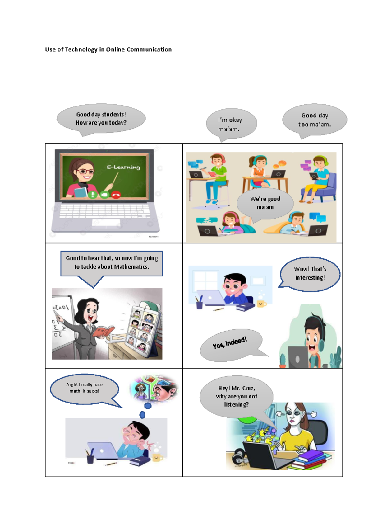 Online communication - For educational purposes - Use of Technology in ...