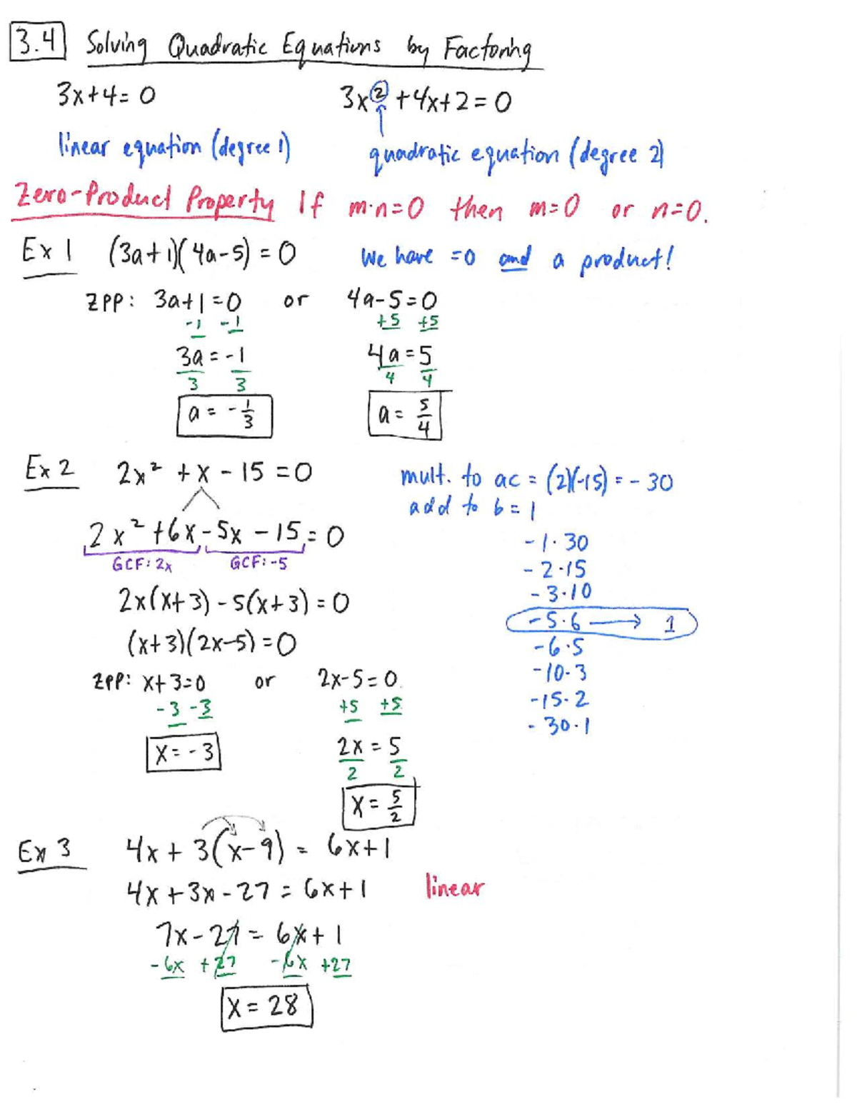 Comprehensive Study Guide for Course Code XX123 - Quadratic Equations - Studocu