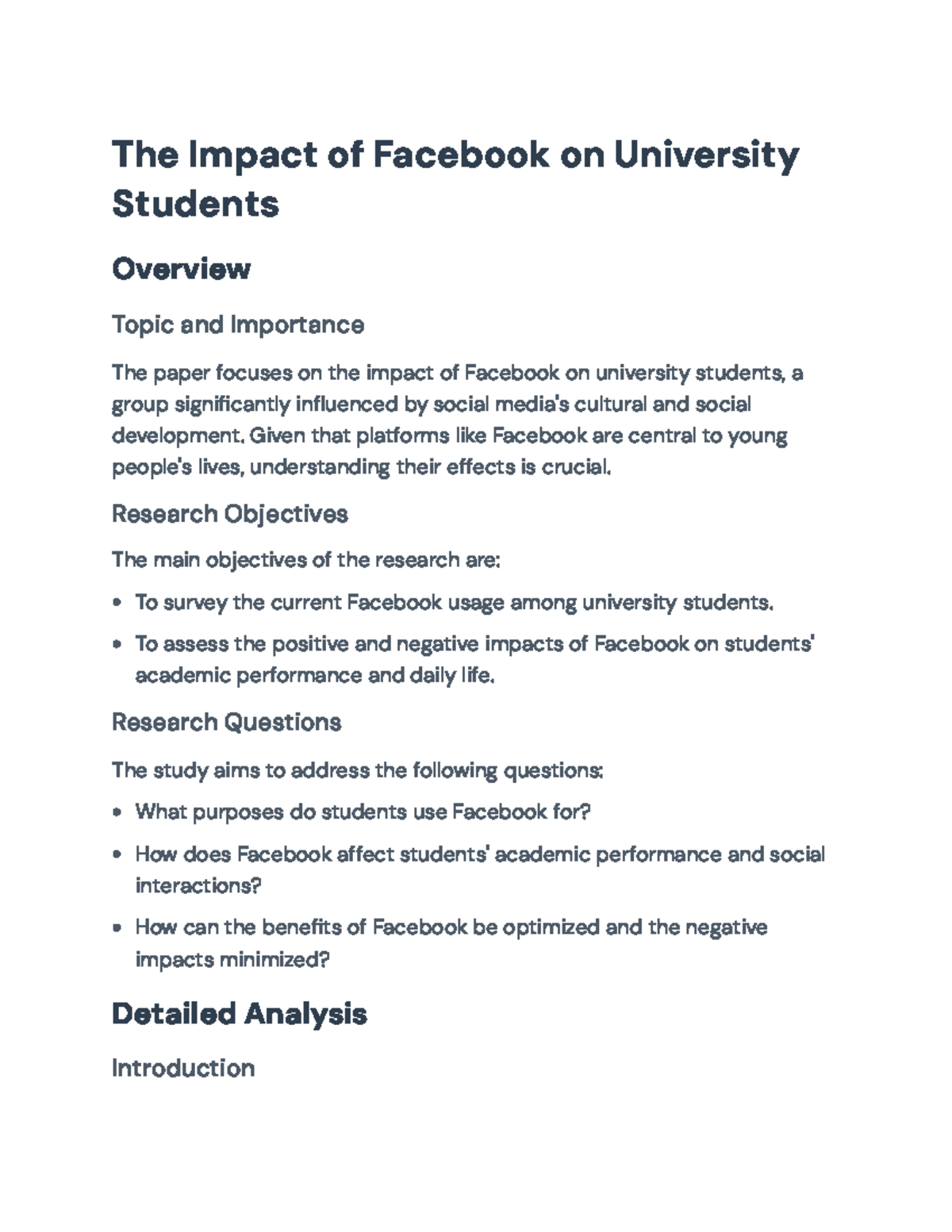 Impact of Facebook on University Students: Study Findings and Insights ...