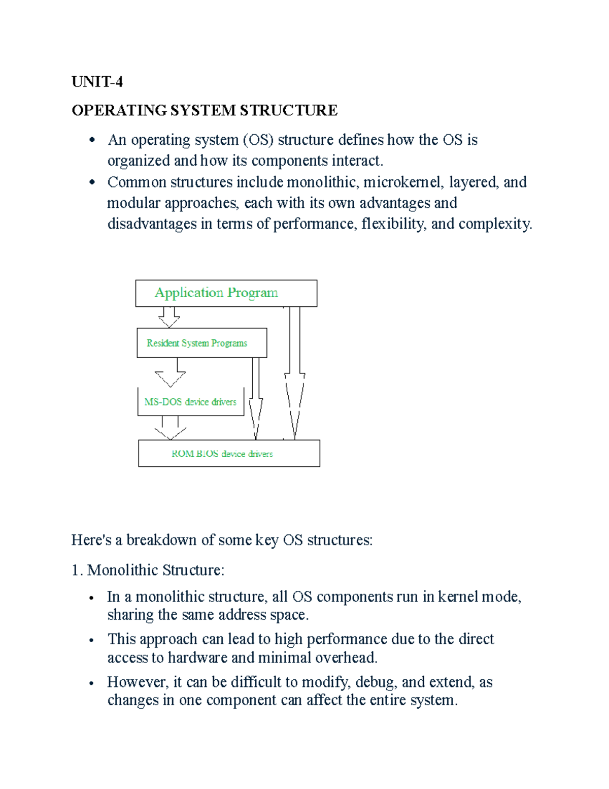 UNIT-4 OS: Understanding Operating System Structures and Processes ...
