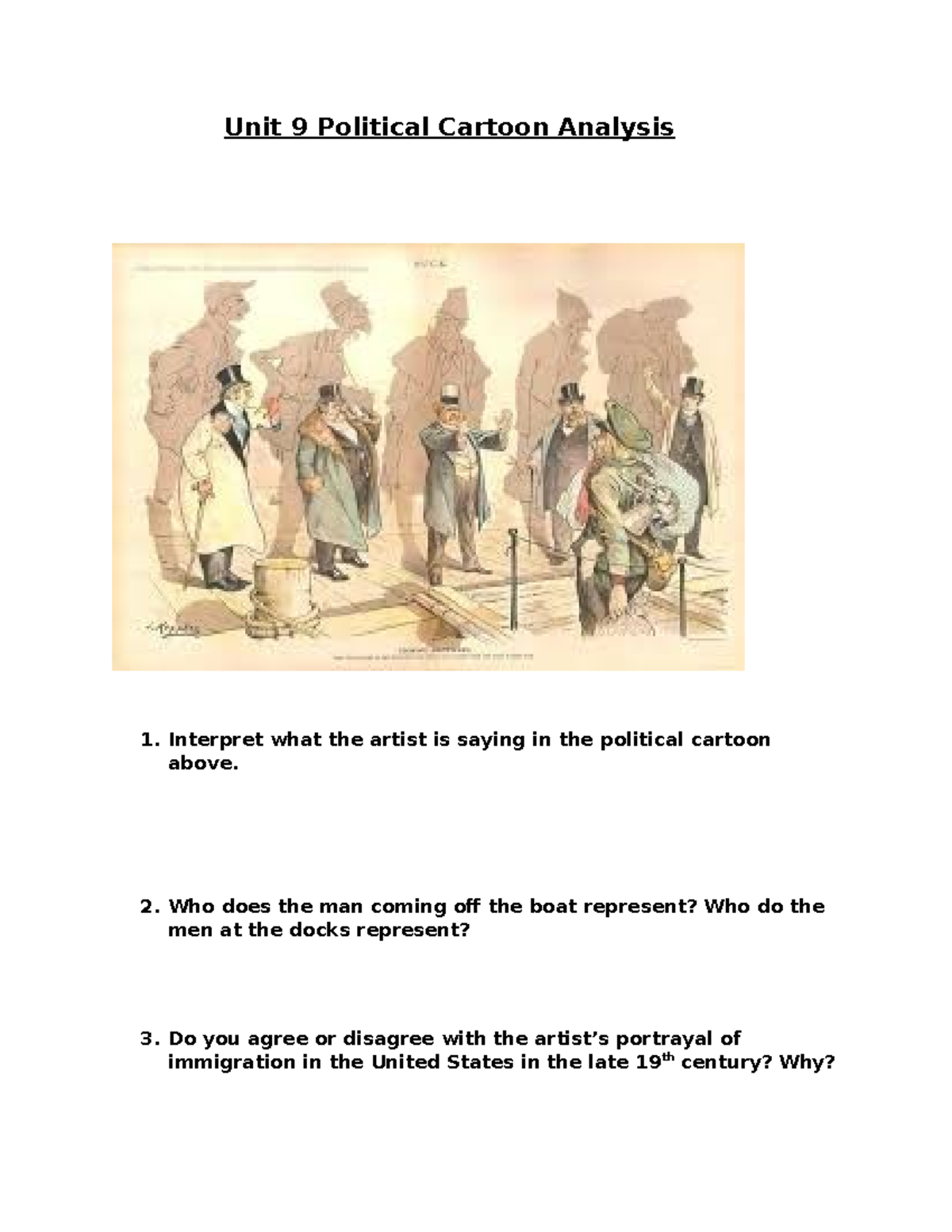 Unit+9+political+cartoon+anti-immigration-sentiment - BMAN 2005 - Unit ...