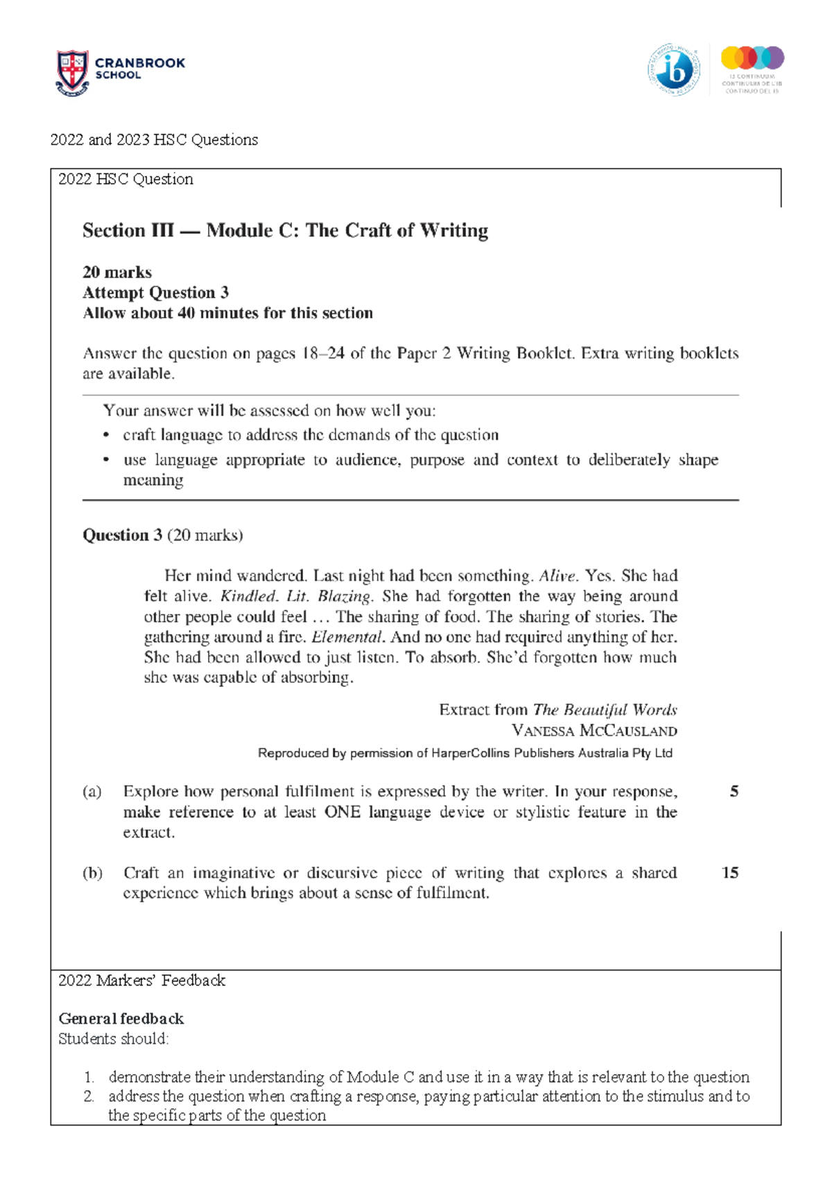 Module c sydney uni - 2022 and 2023 HSC Questions 2022 HSC Question ...