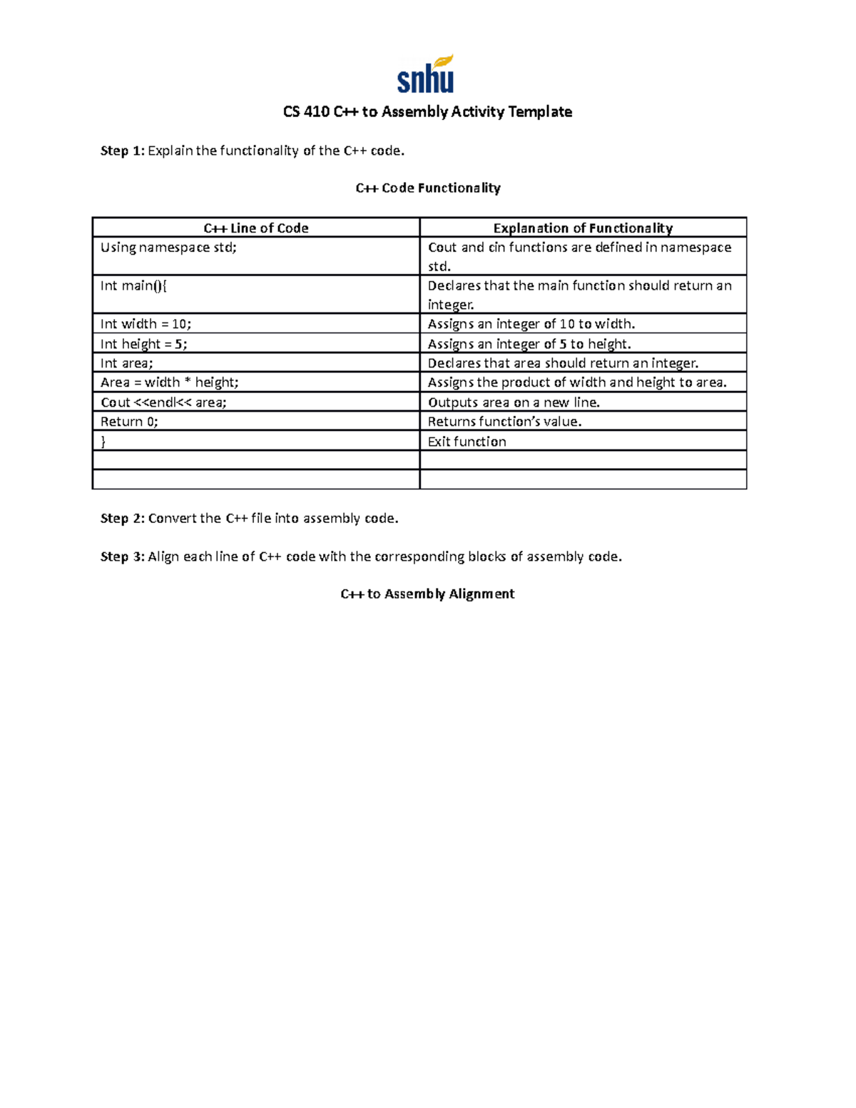 20211022011 138 61720 fcae6987 cs 410 c to assembly activity template - CS 410 C++ to Assembly ...