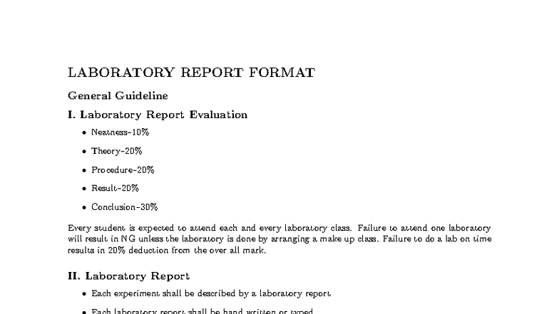 LAB REPORT FORMAT: Guidelines for Experiment 1 - DC Measurements - Studocu