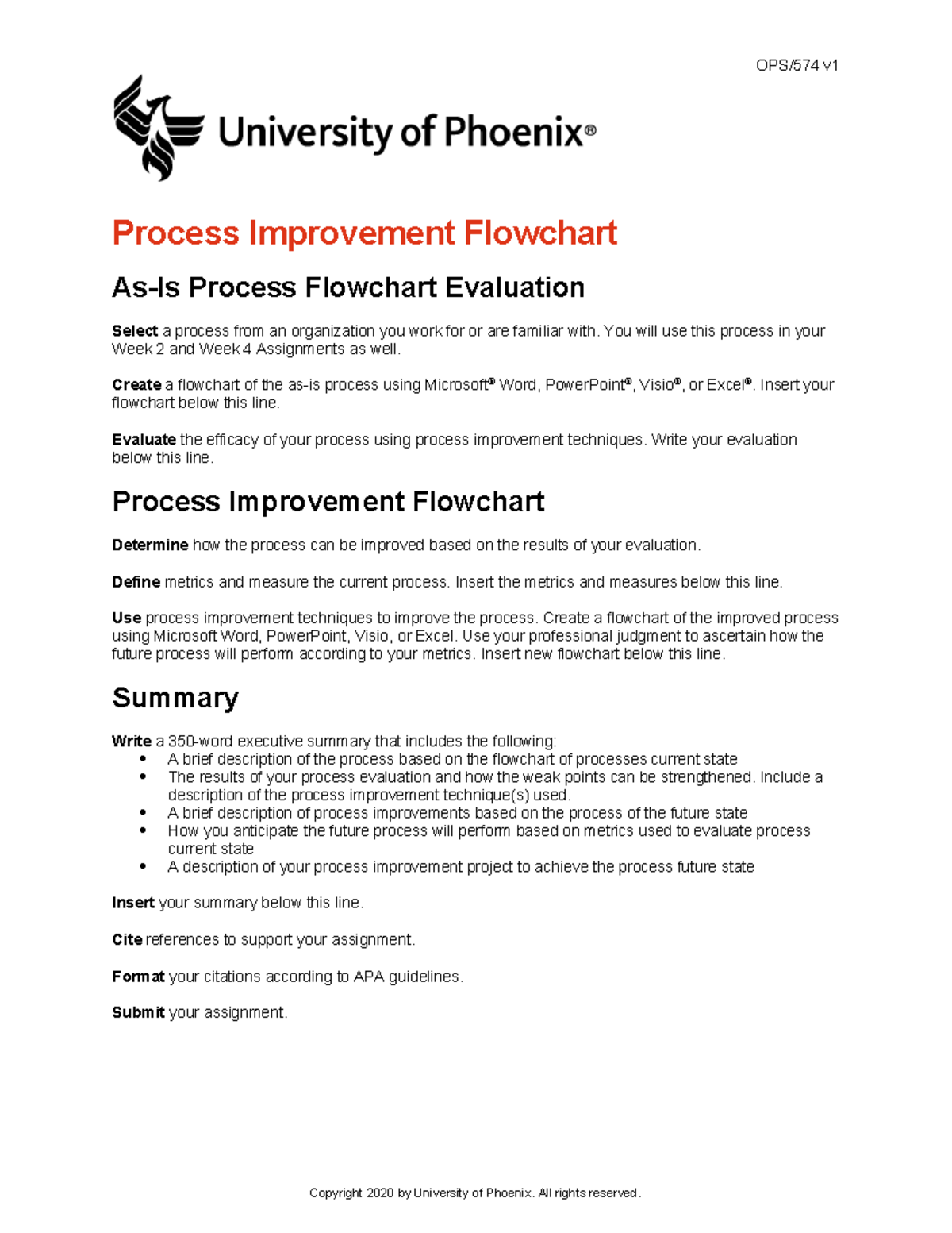 OPS574 V1 Week 1 Process Improvement Flowchart Analysis and Evaluation - Studocu