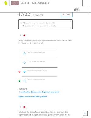 Sofia Conflict Resolution Unit 2 Milestone 2 - Which of the following ...