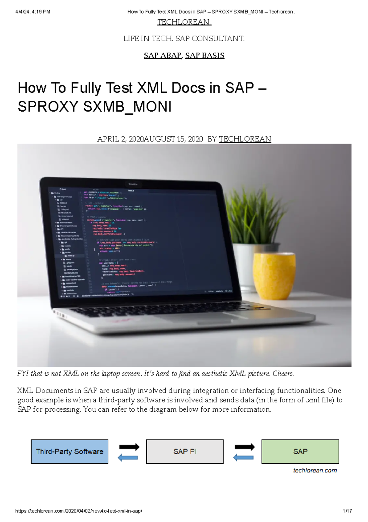 Testing XML Files in SAP Using SPROXY and SXMB_MONI - Studocu