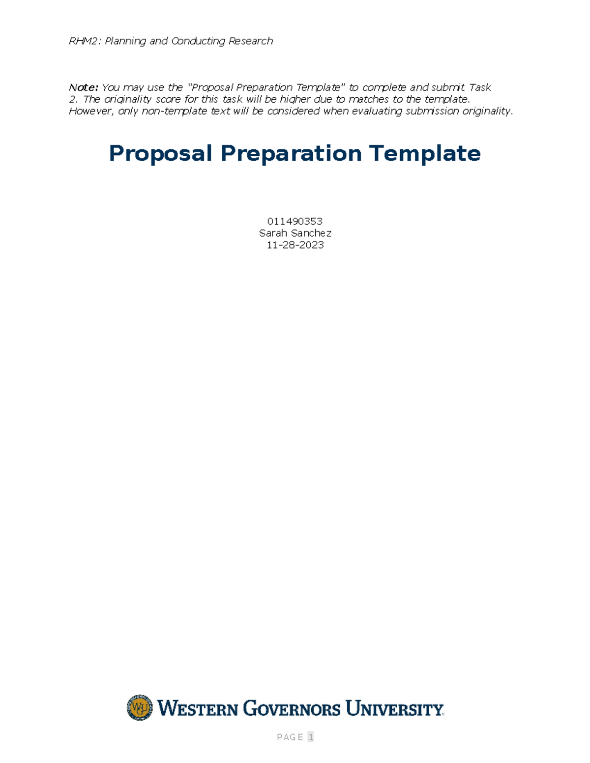 TASK 2 D270 - Research Proposal on Workplace Animals - Studocu