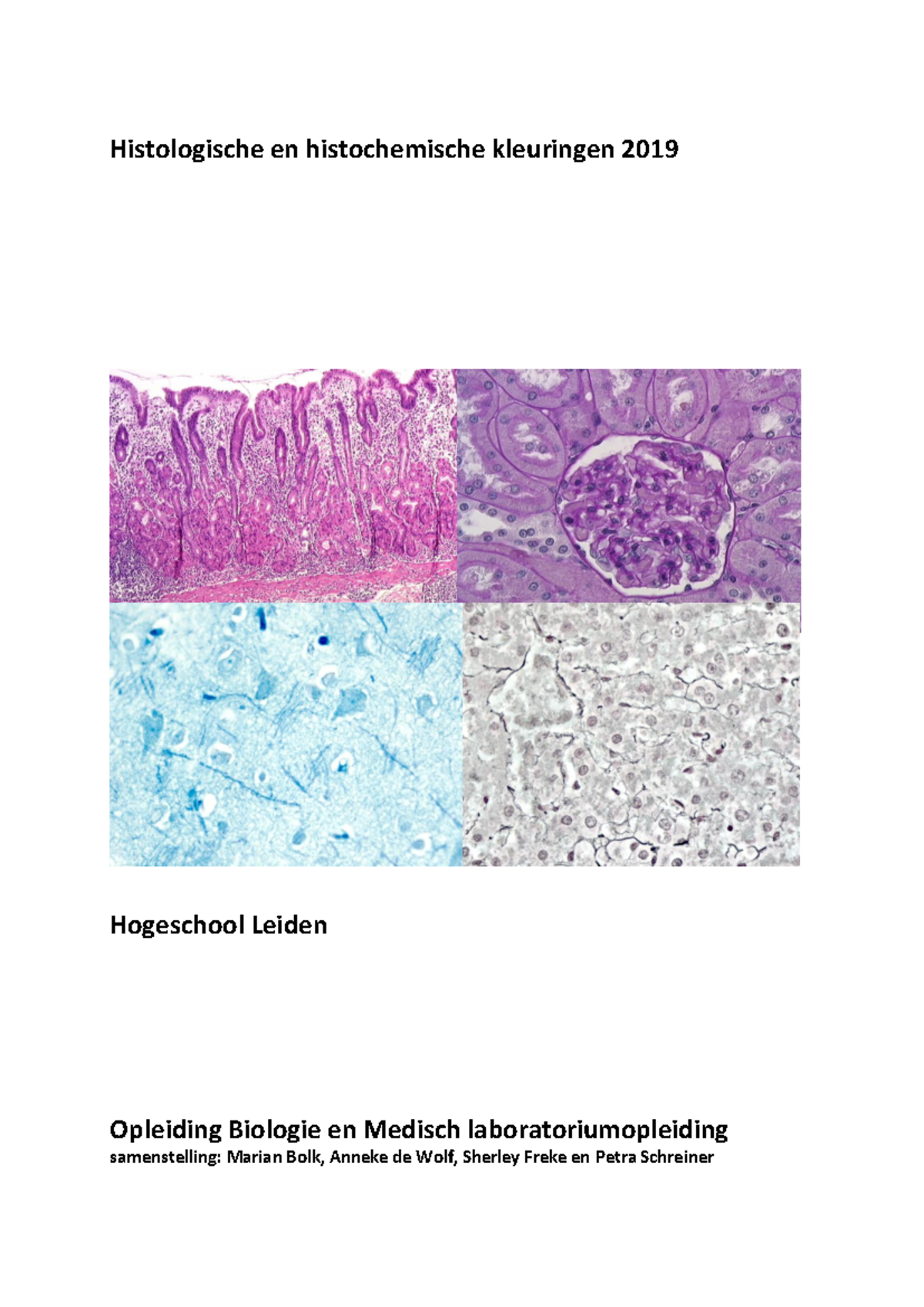 Histologie Kleurboek 1920 - Warning: TT: undefined function: 32 Warning: TT: undefined function ...