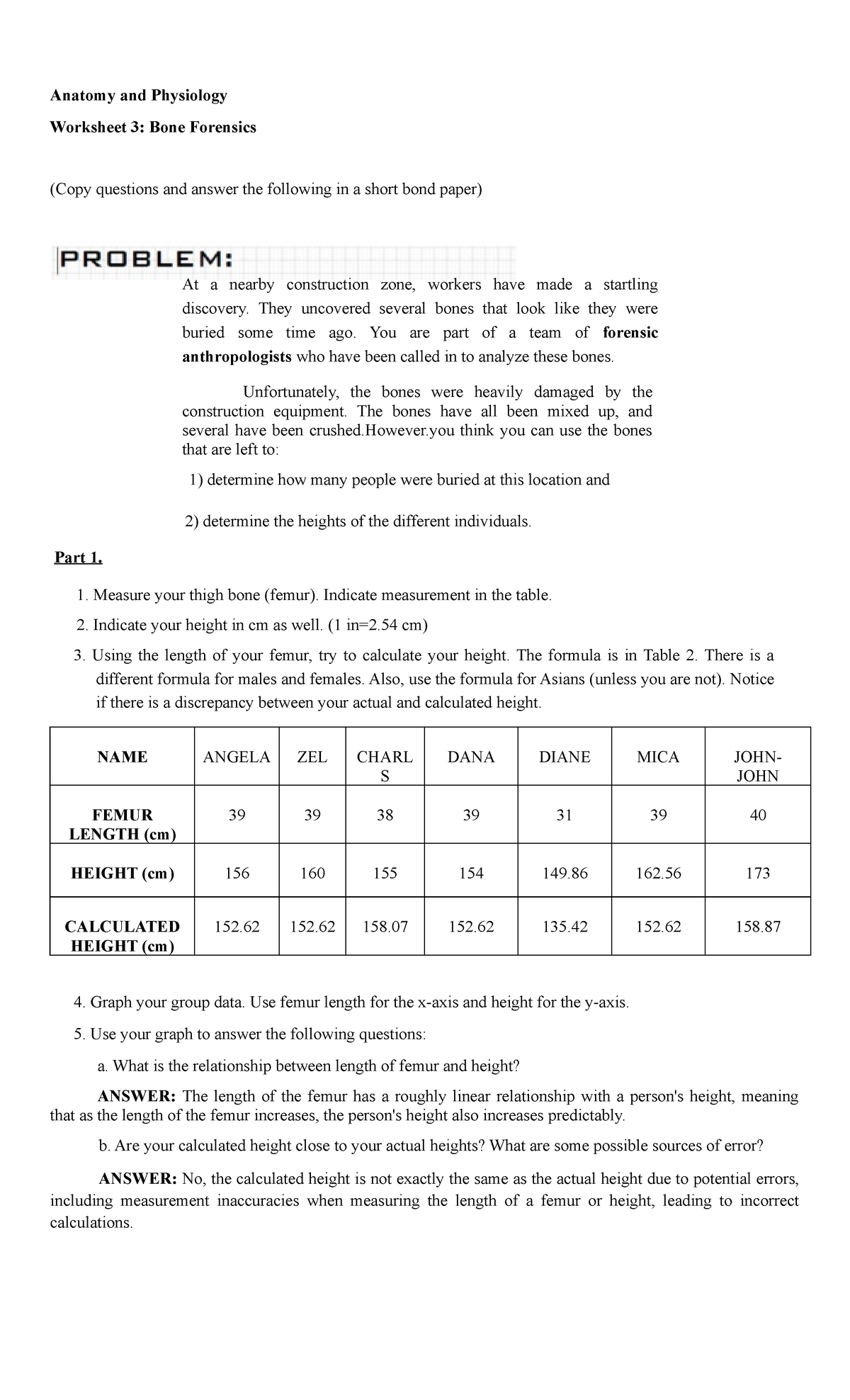 Final Output IN Anophy - RESEARCH - Anatomy and Physiology Worksheet 3 ...