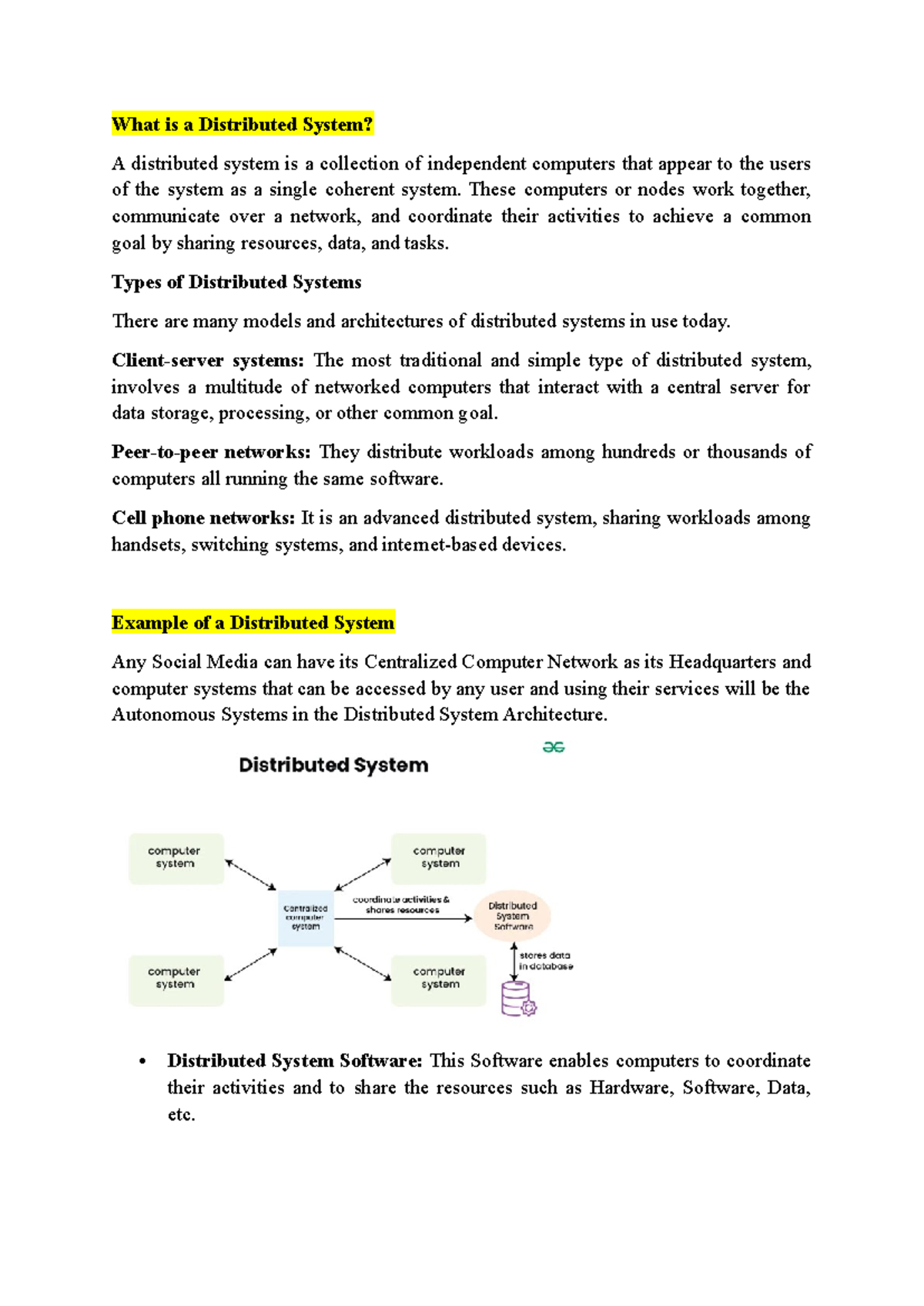 Unit 1 Understanding The Core Concepts Of Distributed Systems What